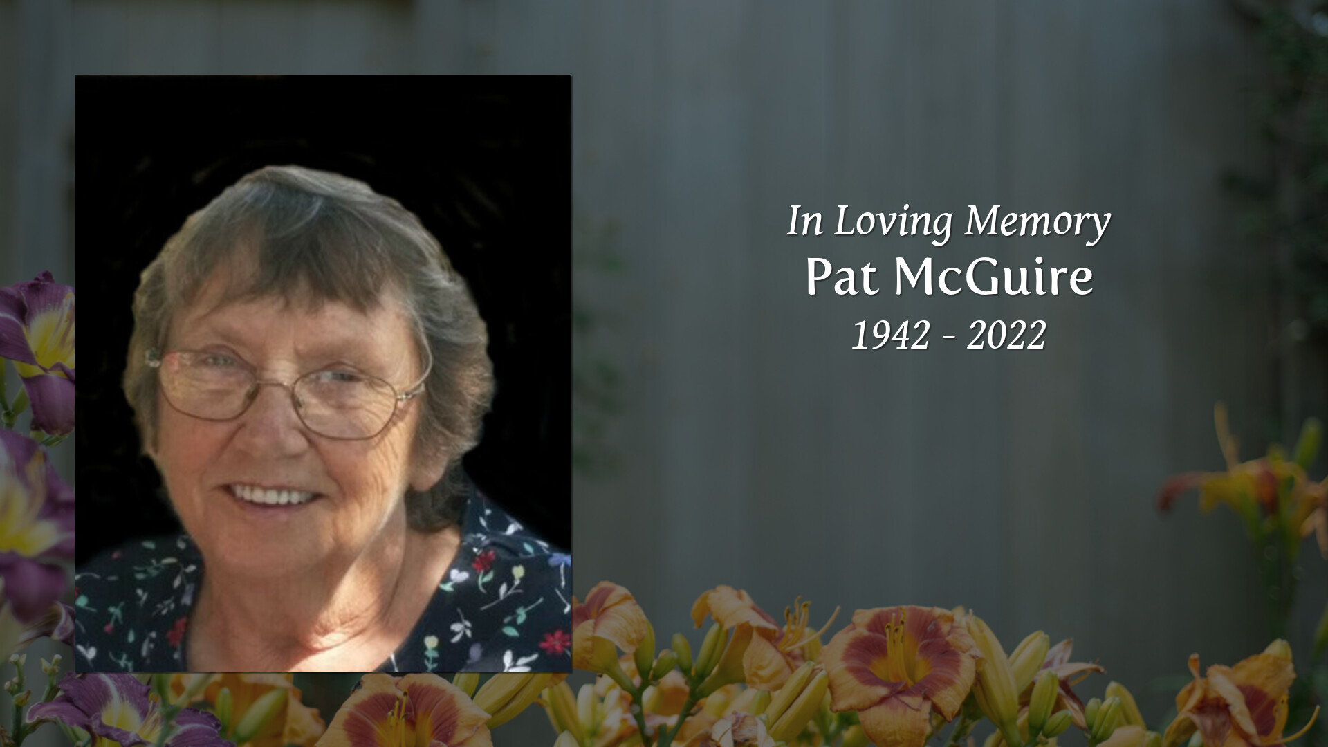 Pat McGuire - Tribute Video