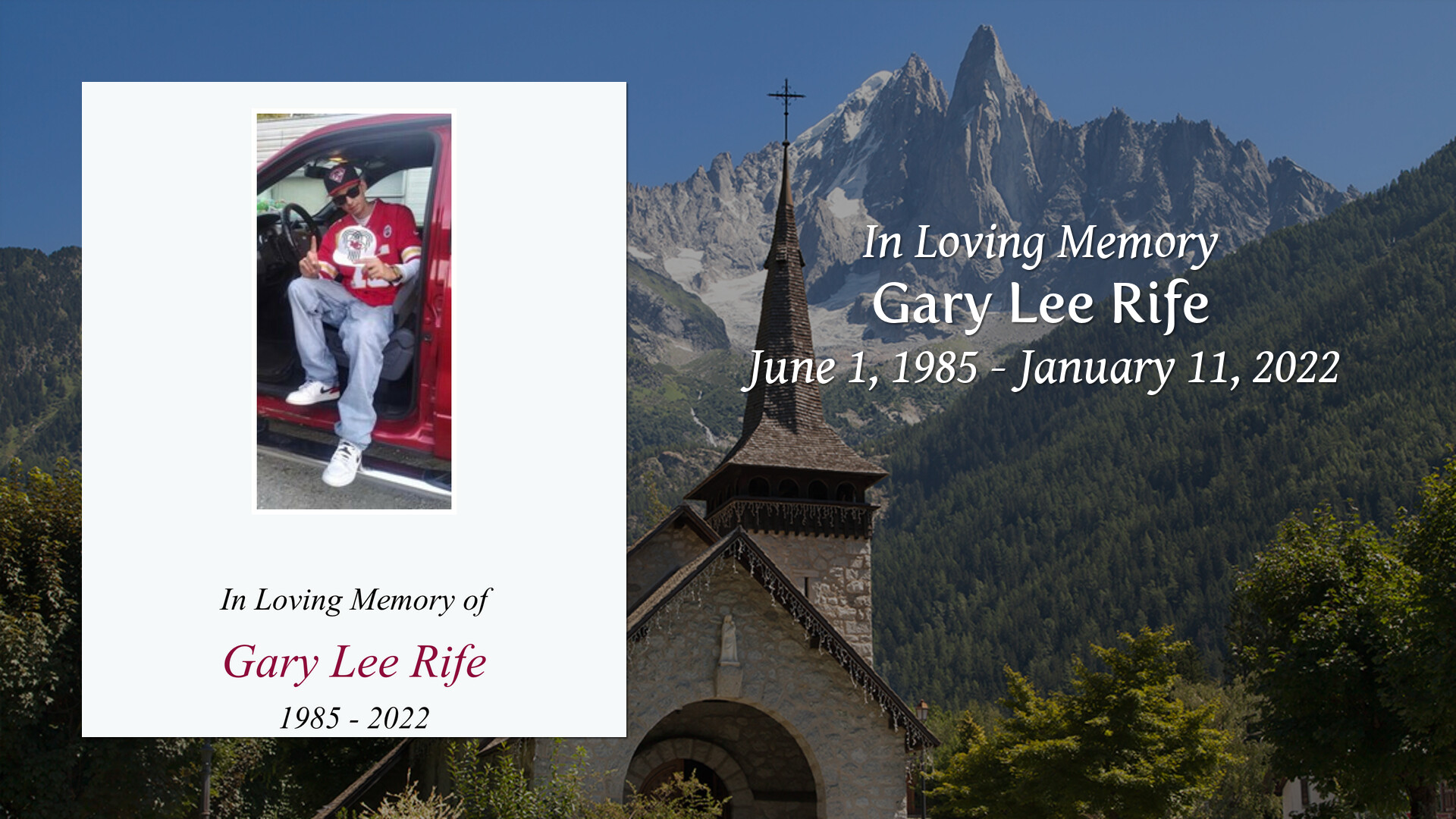 Gary Lee Rife - Tribute Video