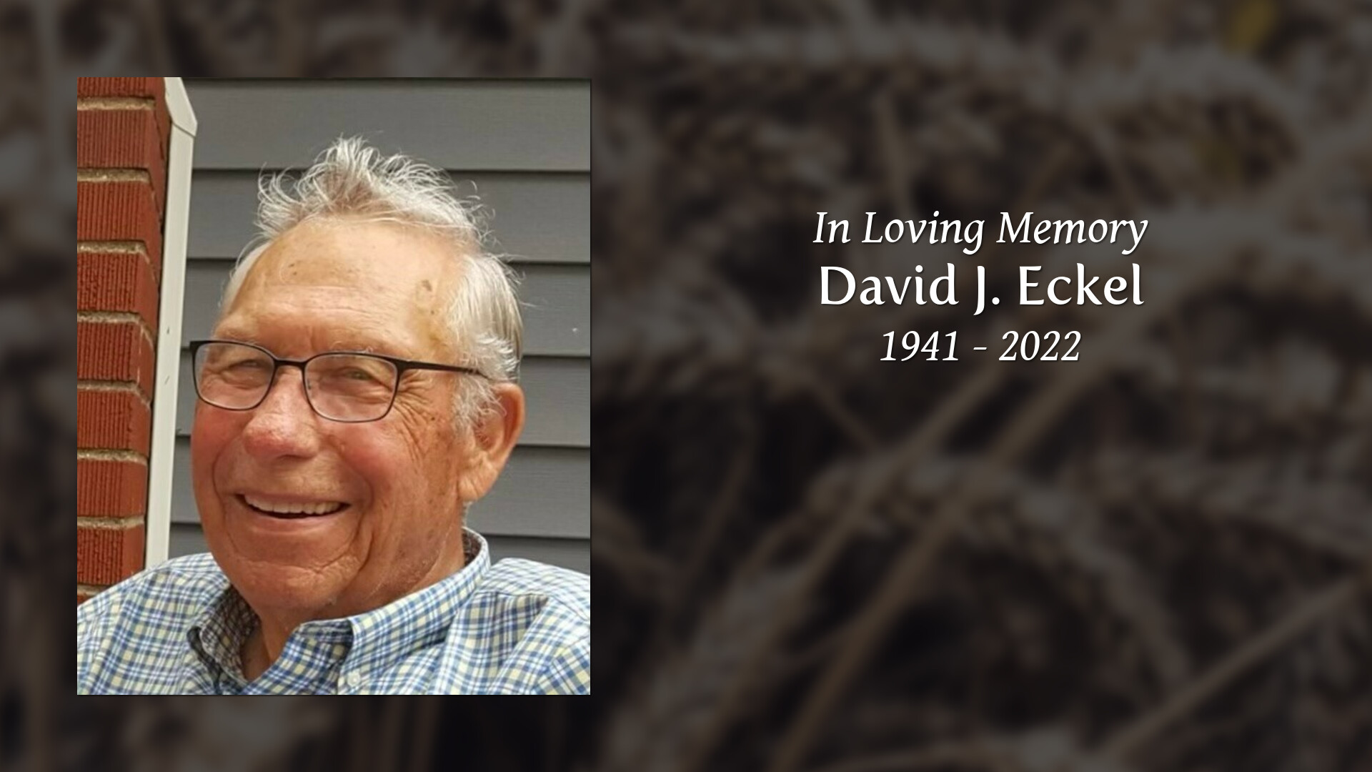 David J. Eckel - Tribute Video