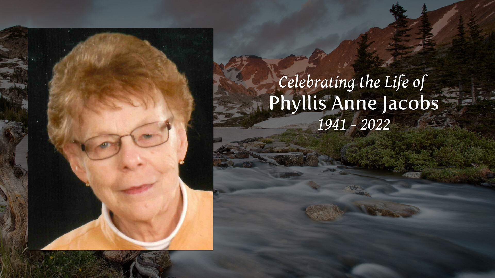 Phyllis Anne Jacobs - Tribute Video