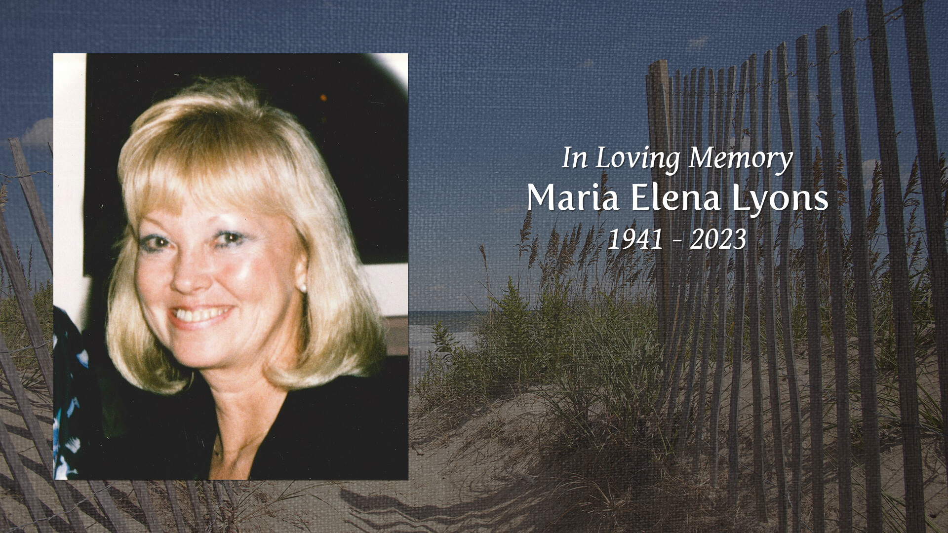 Maria Elena Lyons - Tribute Video