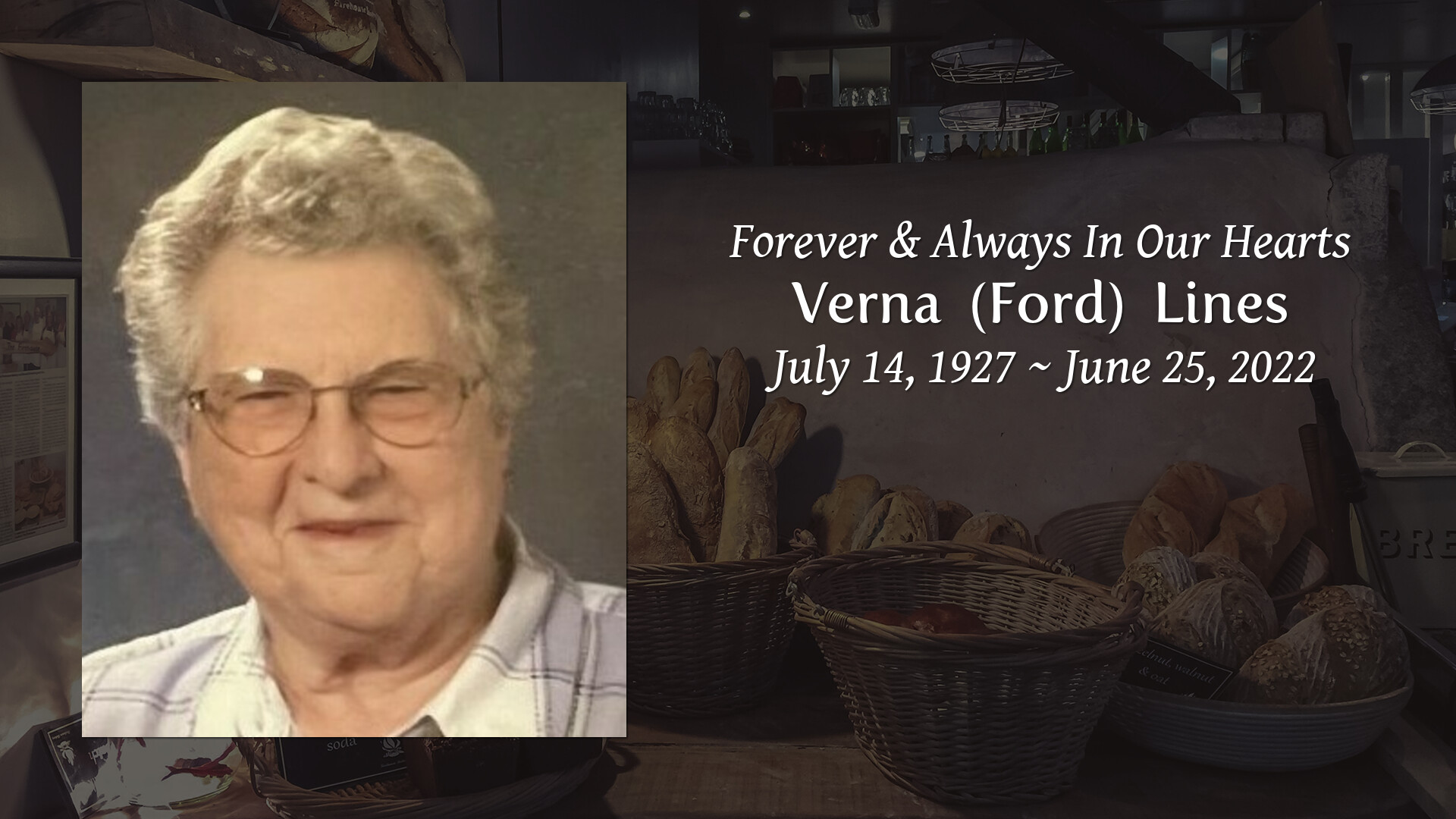 Verna (Ford) Lines - Tribute Video
