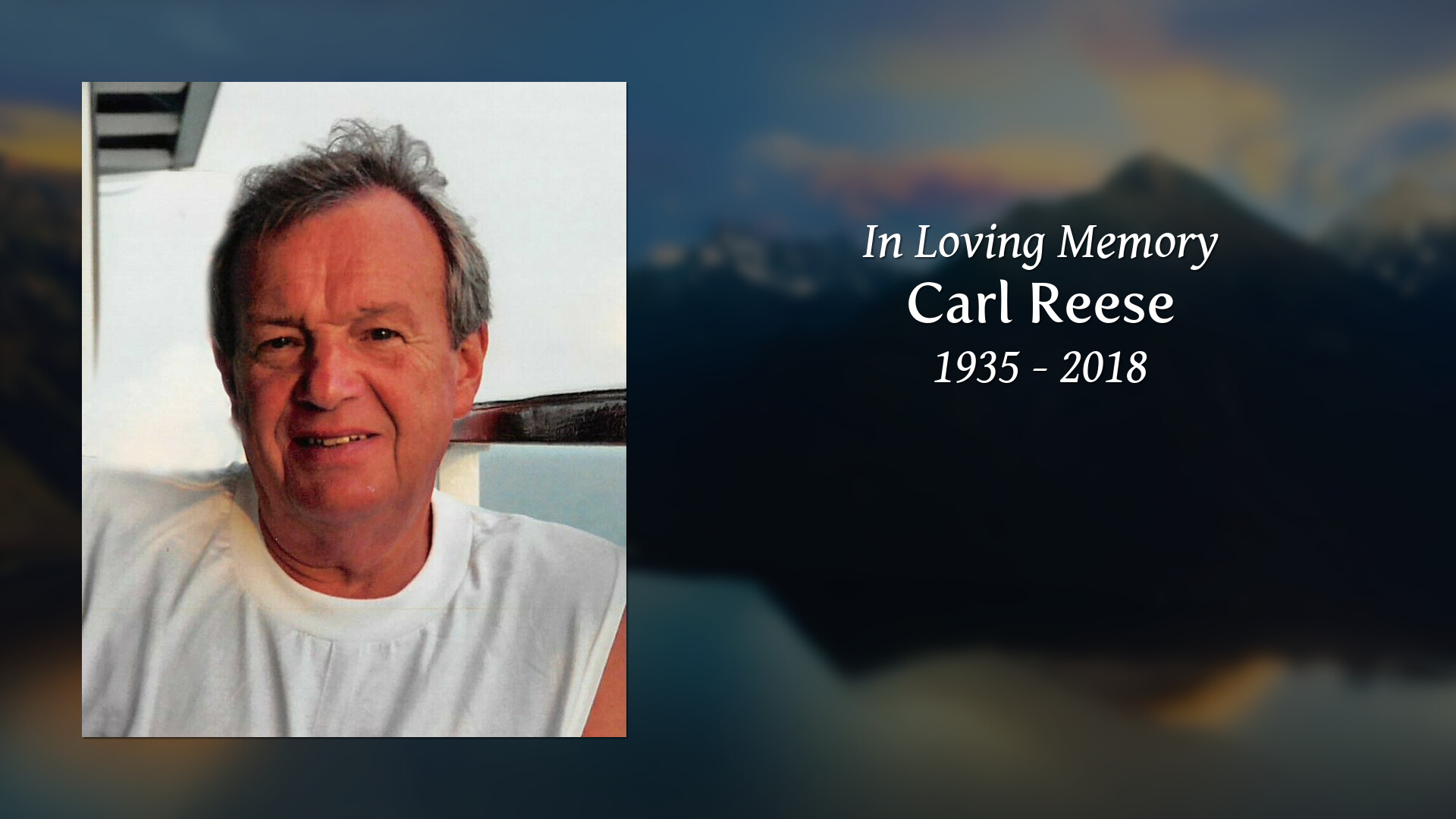 Carl Reese - Tribute Video