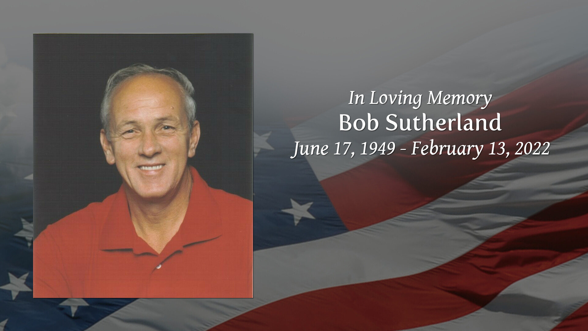 Bob Sutherland - Tribute Video