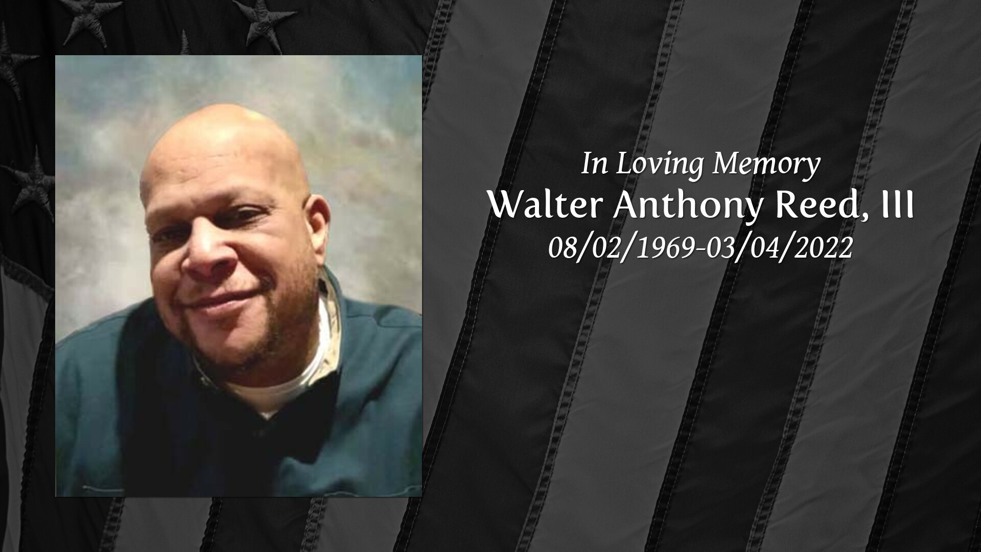 Walter Anthony Reed, III - Tribute Video
