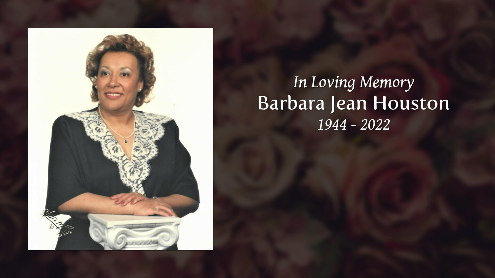 Barbara Jean Houston - Tribute Video