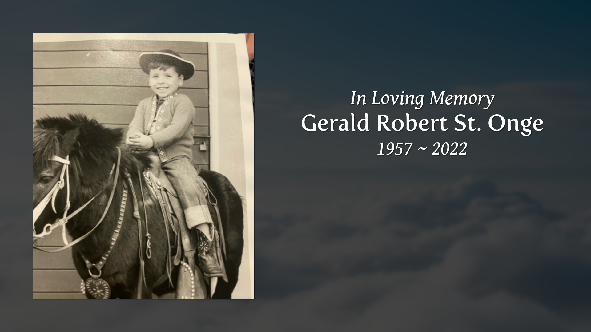 Gerald Robert St. Onge - Tribute Video