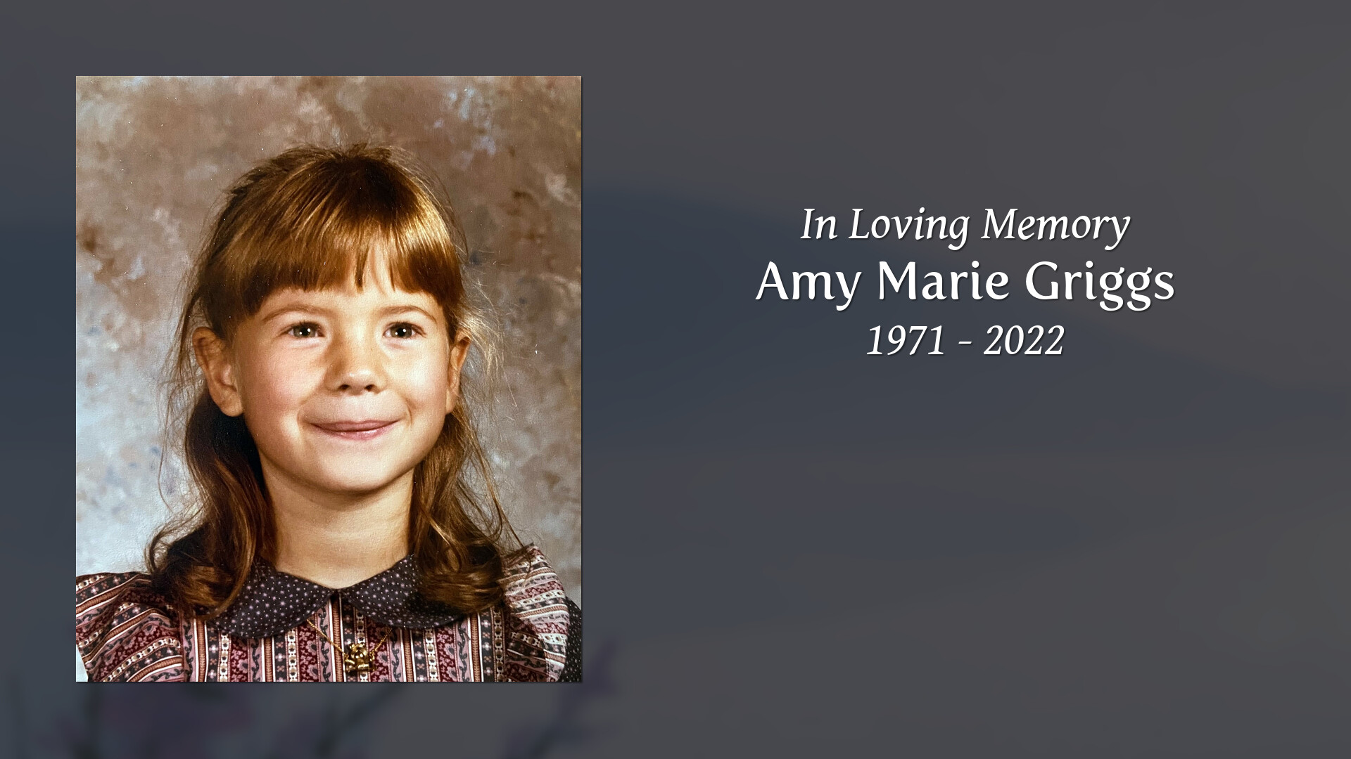 Amy Marie Griggs - Tribute Video