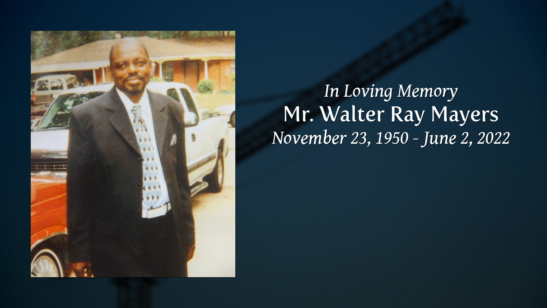 Mr. Walter Ray Mayers - Tribute Video