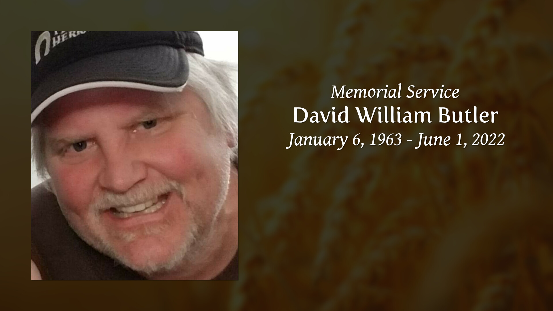 David William Butler - Tribute Video
