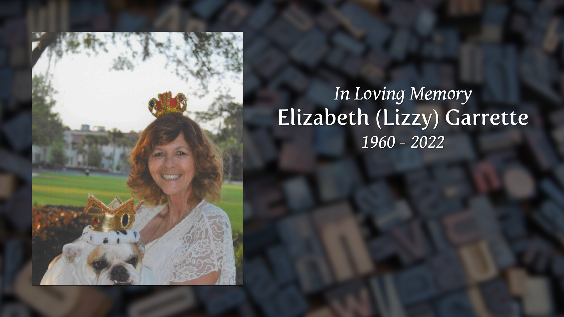 Elizabeth (Lizzy) Garrette - Tribute Video