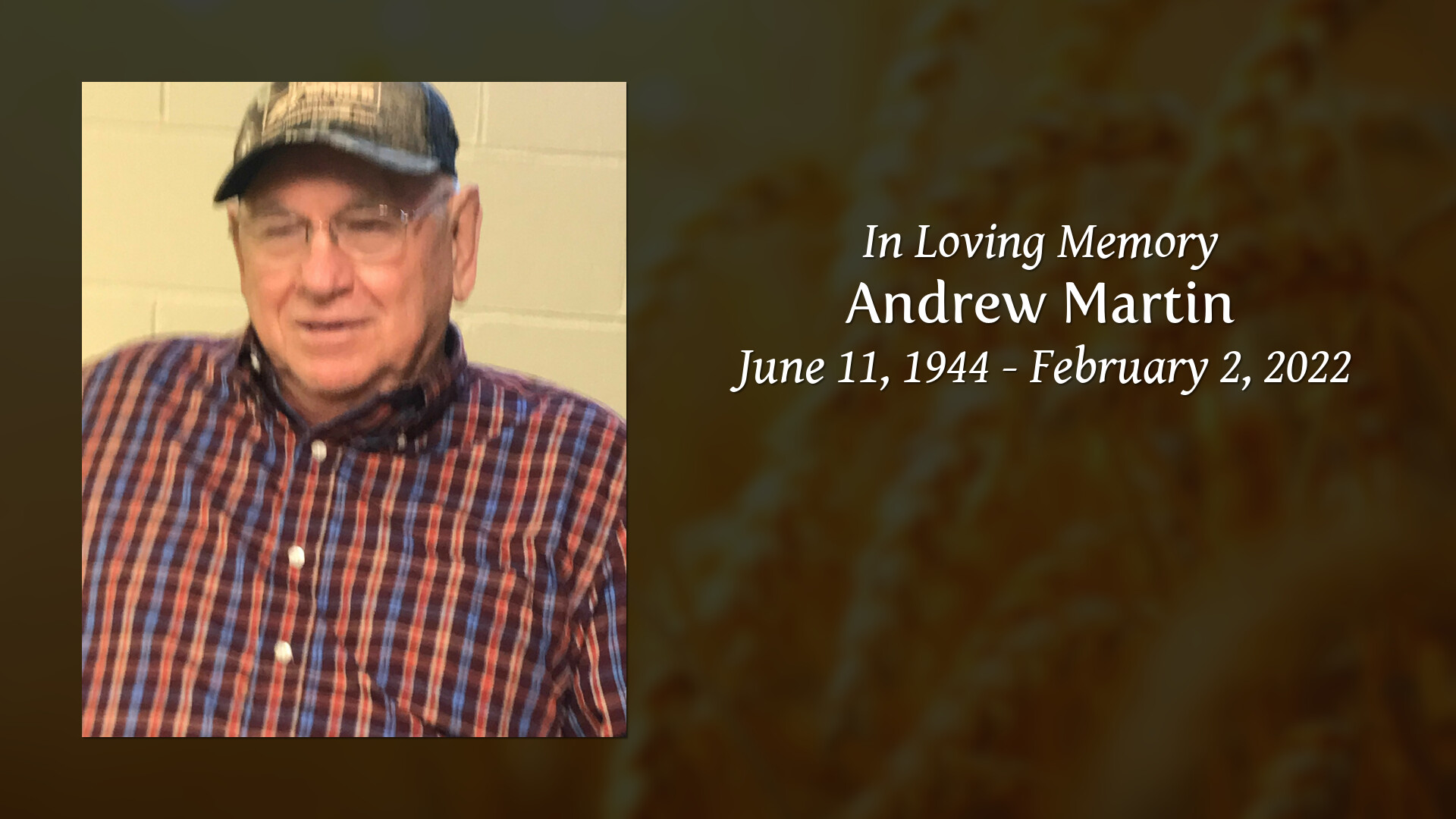 Andrew Martin - Tribute Video