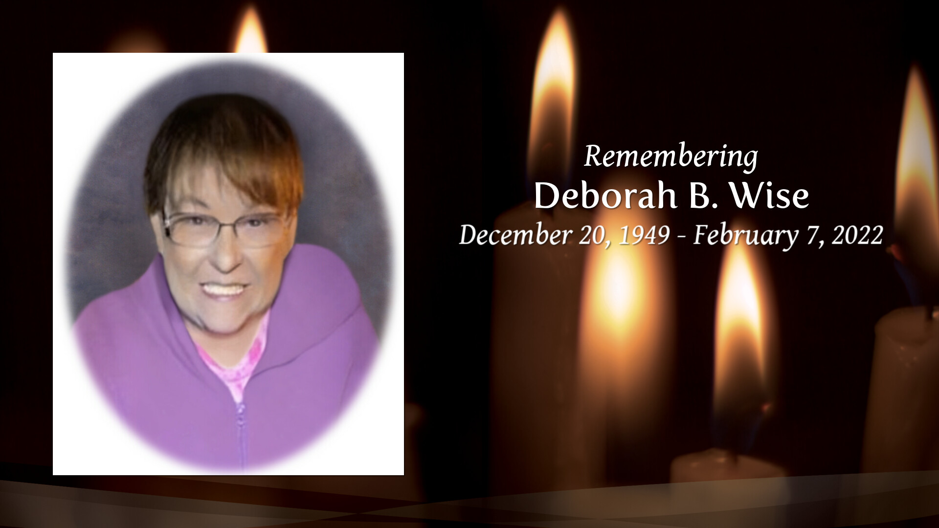 Deborah B. Wise - Tribute Video