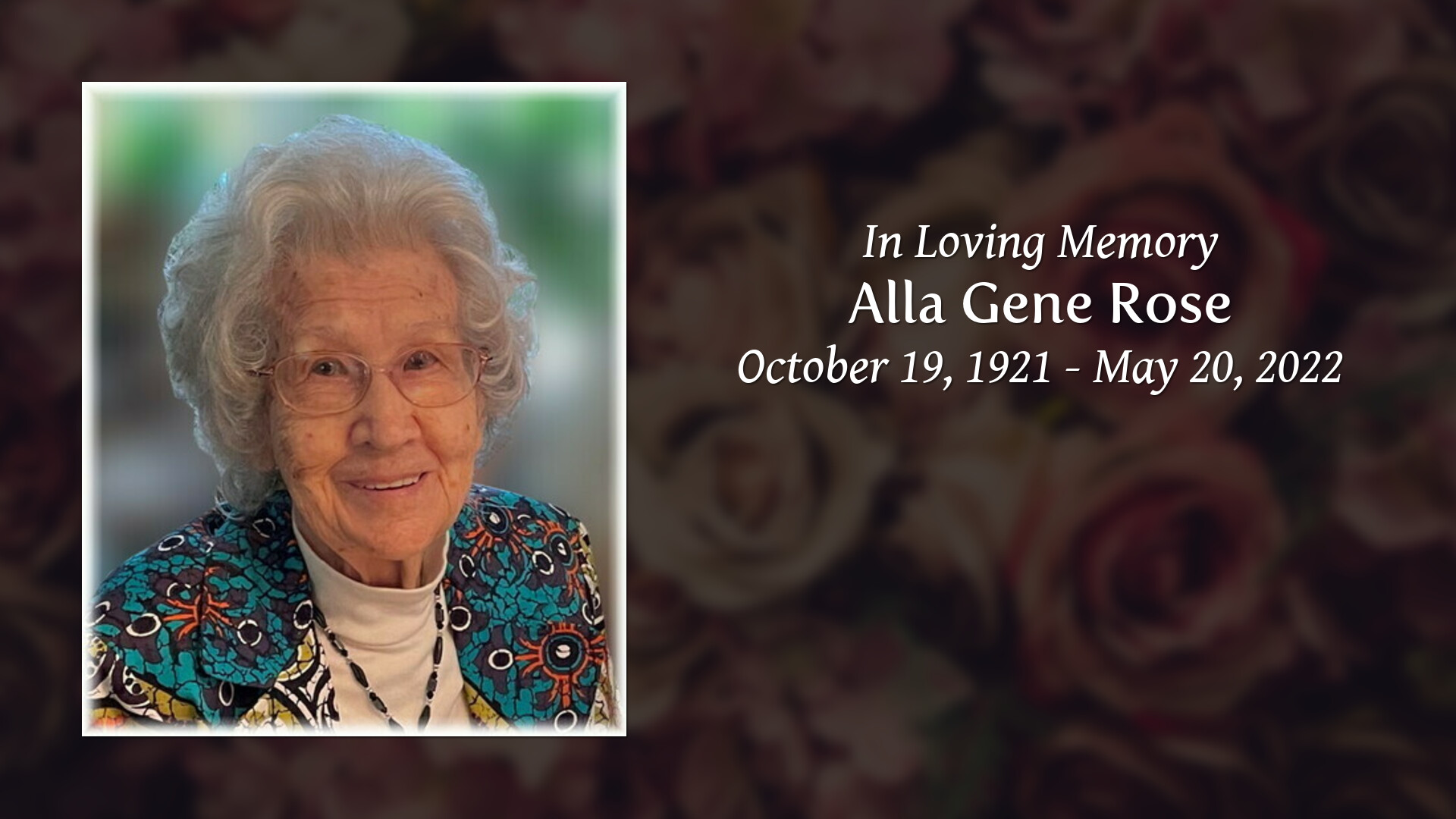 Alla Gene Rose - Tribute Video