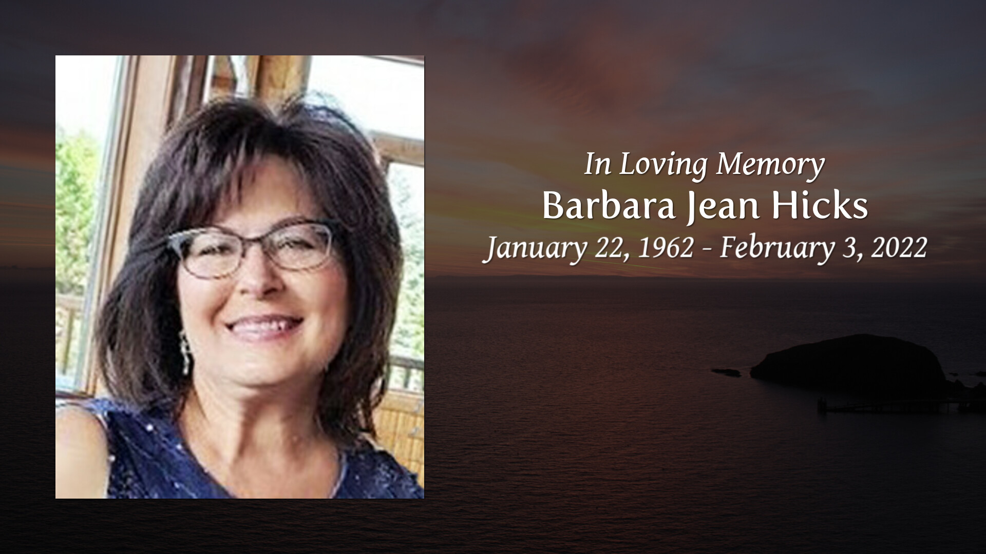 Barbara Jean Hicks - Tribute Video