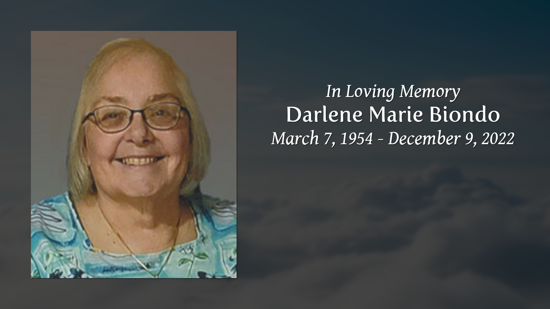 Darlene Marie Biondo - Tribute Video