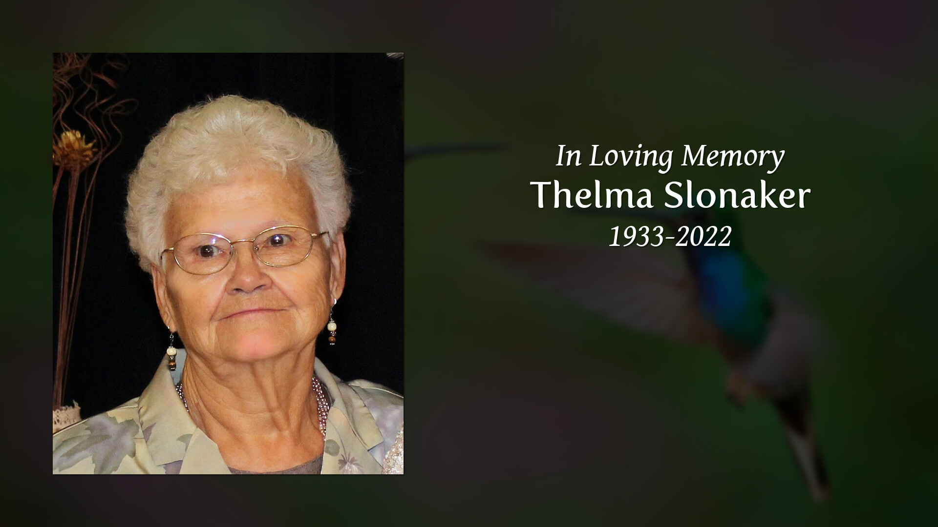 Thelma Slonaker - Tribute Video
