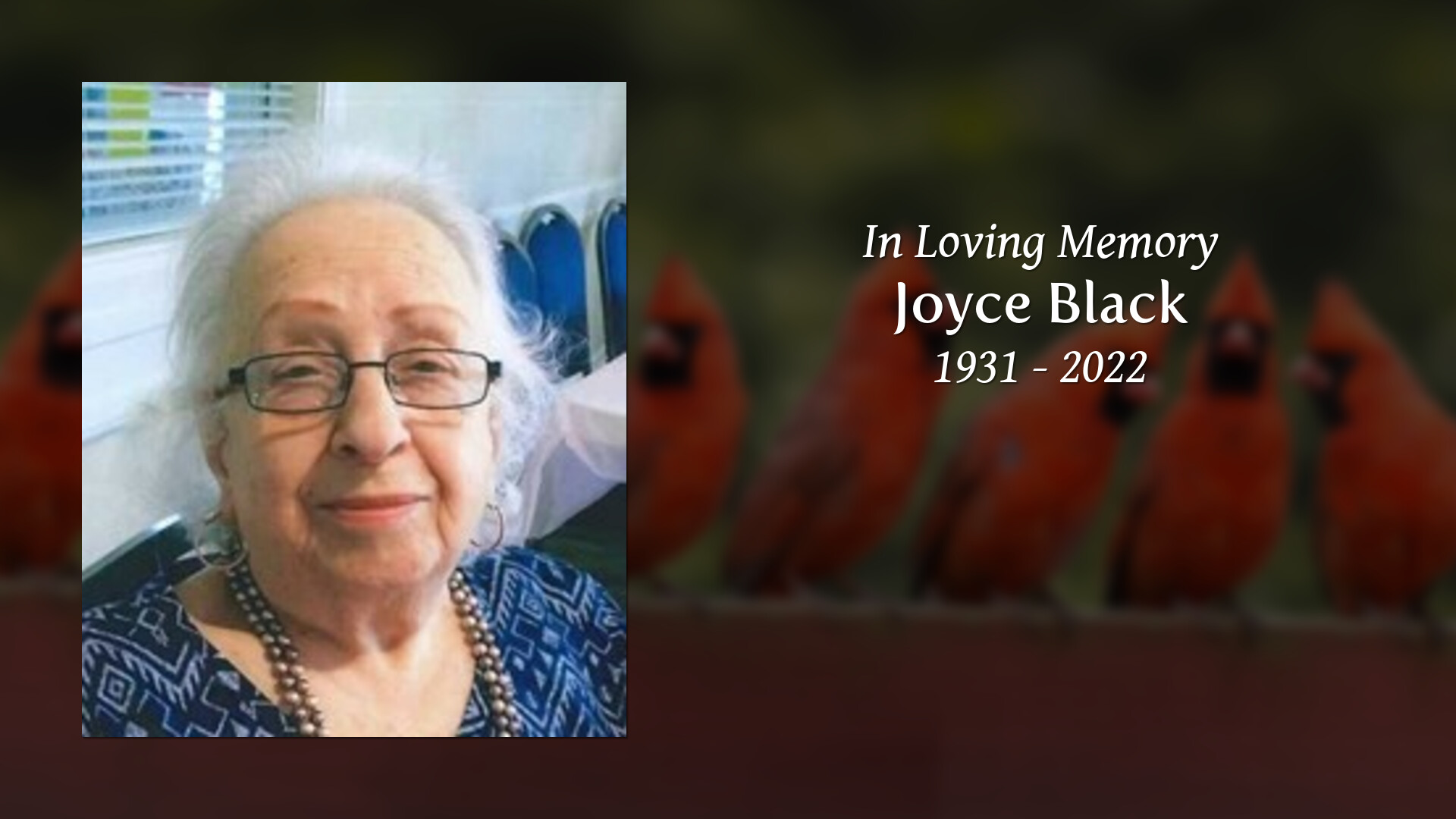 Joyce Black - Tribute Video