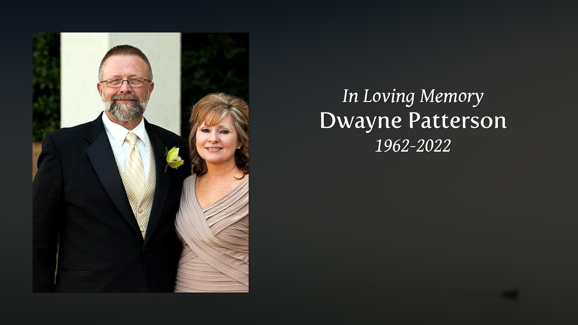 Dwayne Patterson - Tribute Video