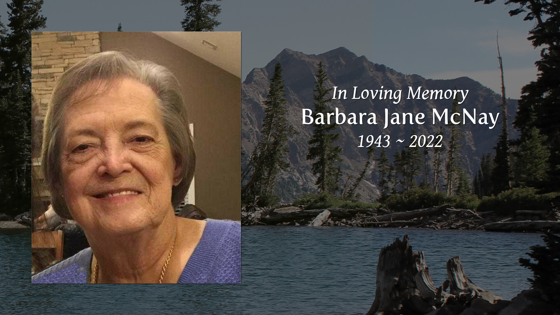 Barbara Jane McNay - Tribute Video
