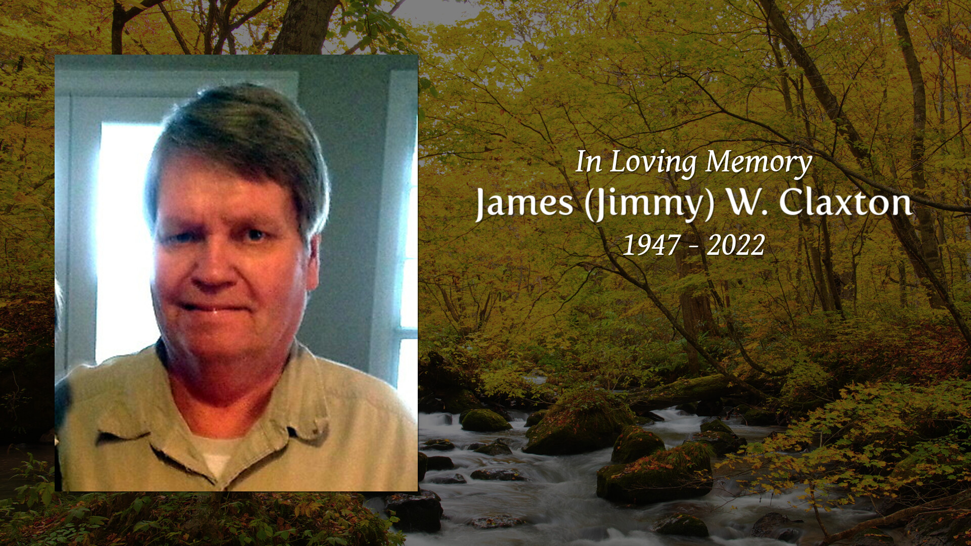 James (Jimmy) W. Claxton - Tribute Video