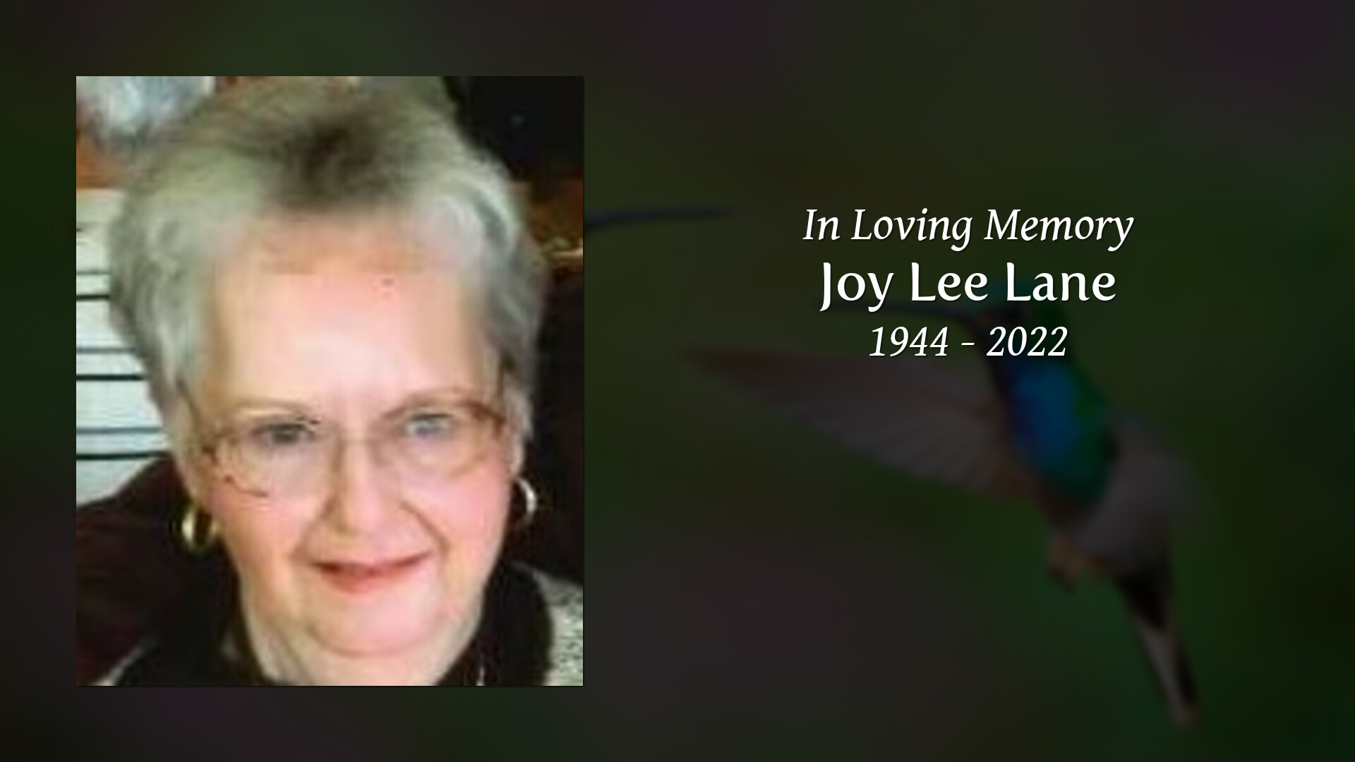 Joy Lee Lane - Tribute Video