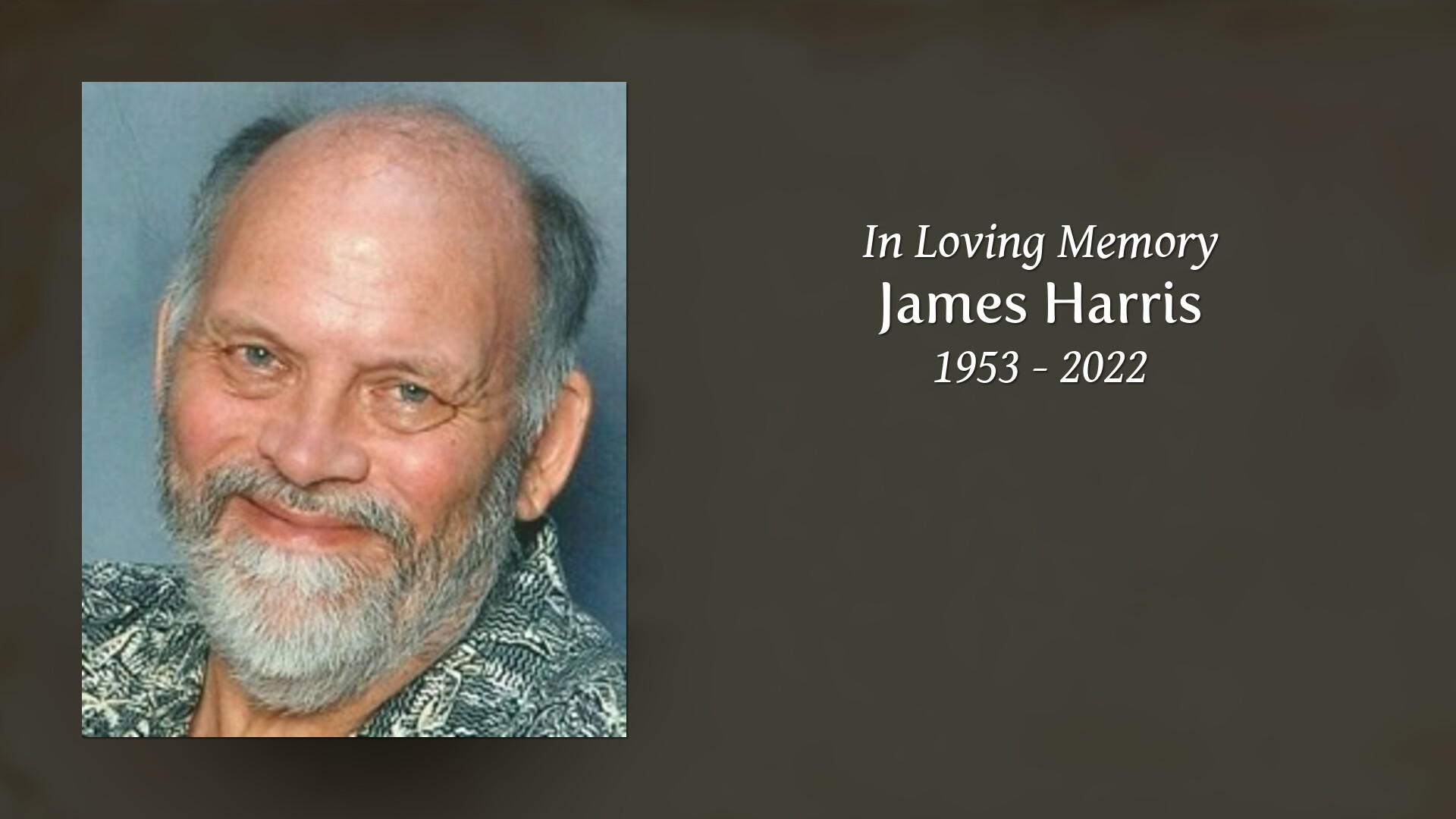 James Harris - Tribute Video
