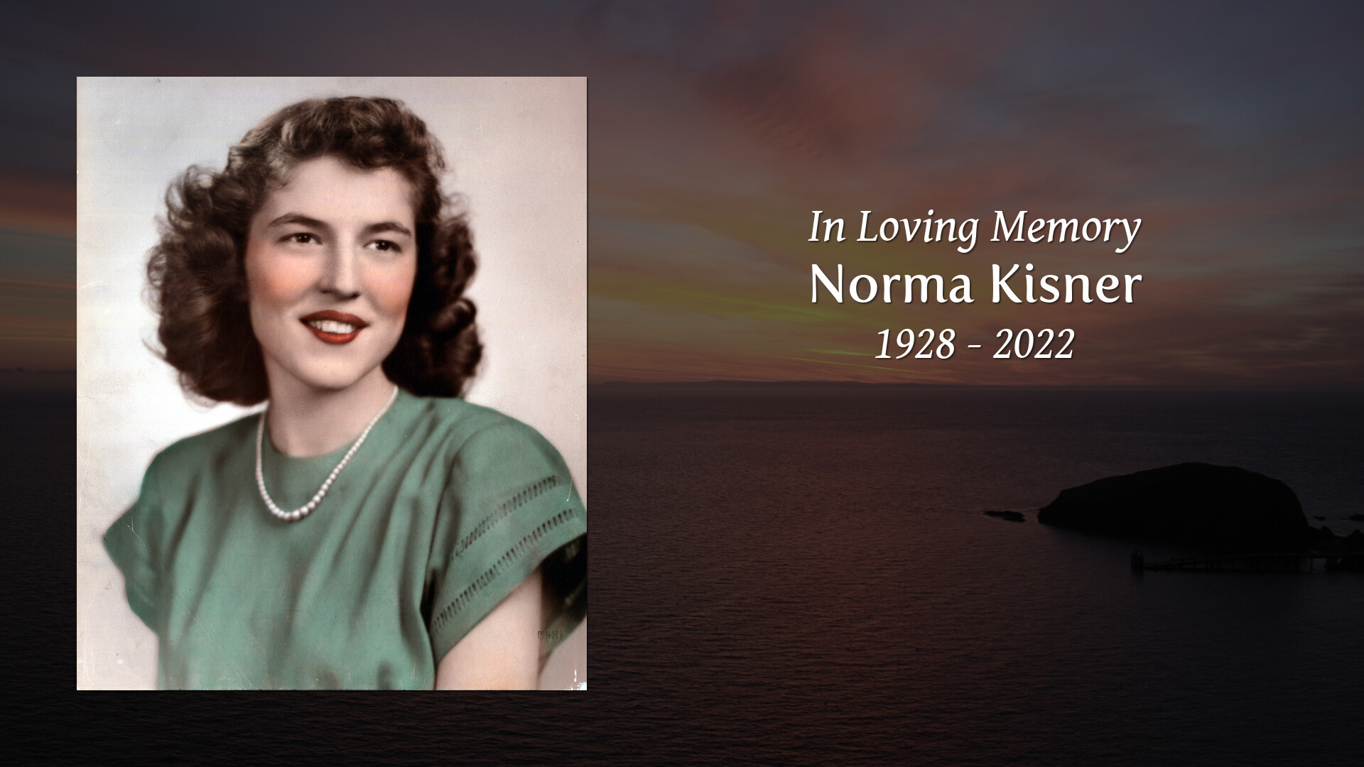 Norma Kisner - Tribute Video