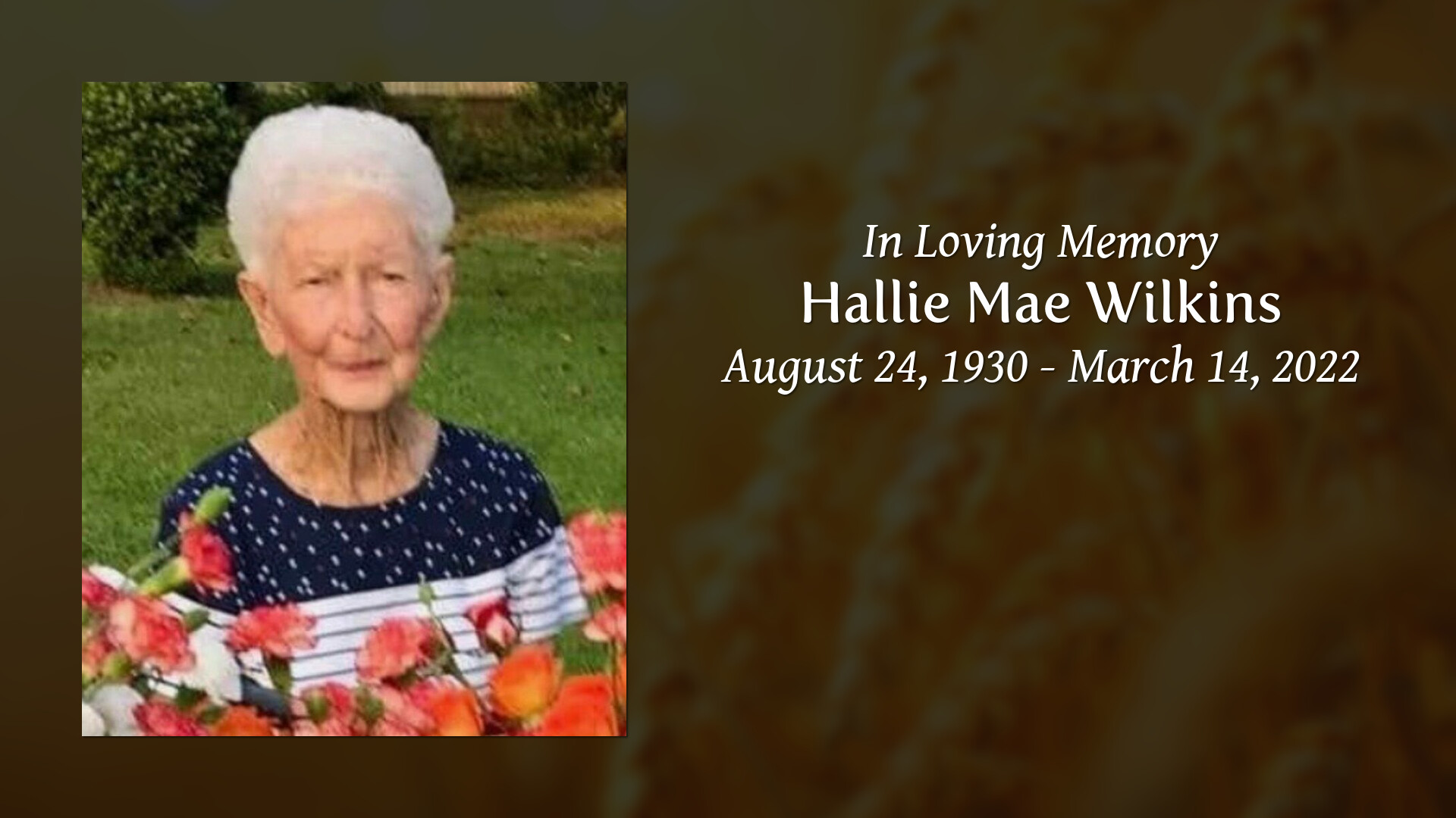 Hallie Mae Wilkins - Tribute Video