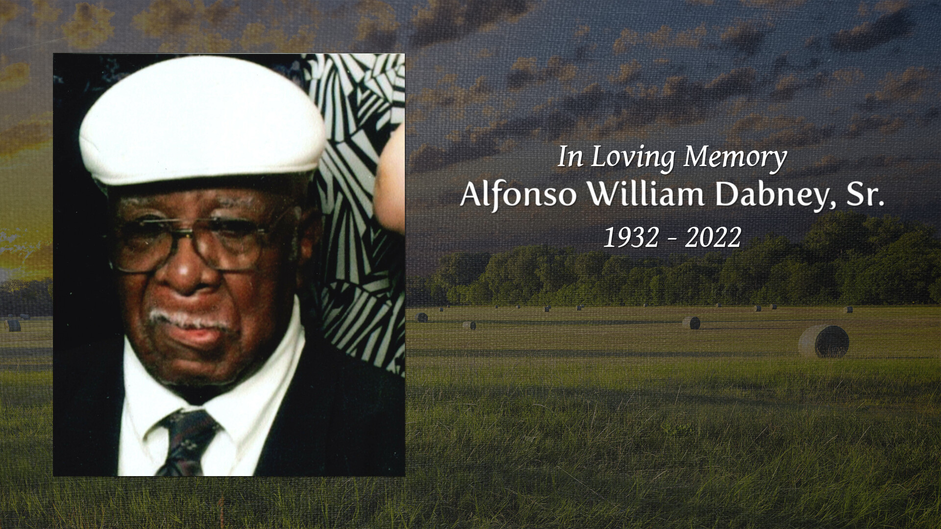 Alfonso William Dabney, Sr. - Tribute Video