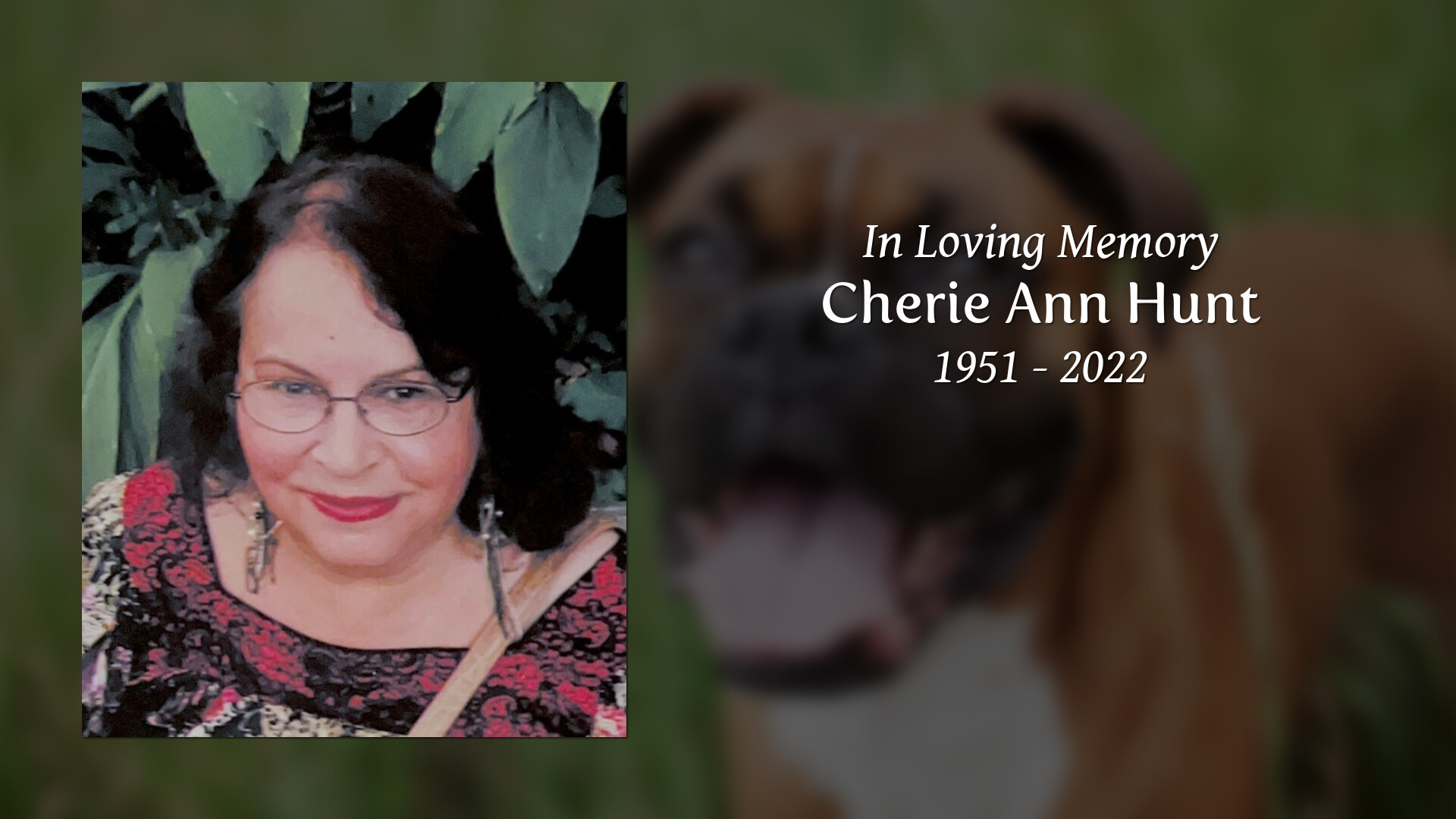 Cherie Ann Hunt - Tribute Video