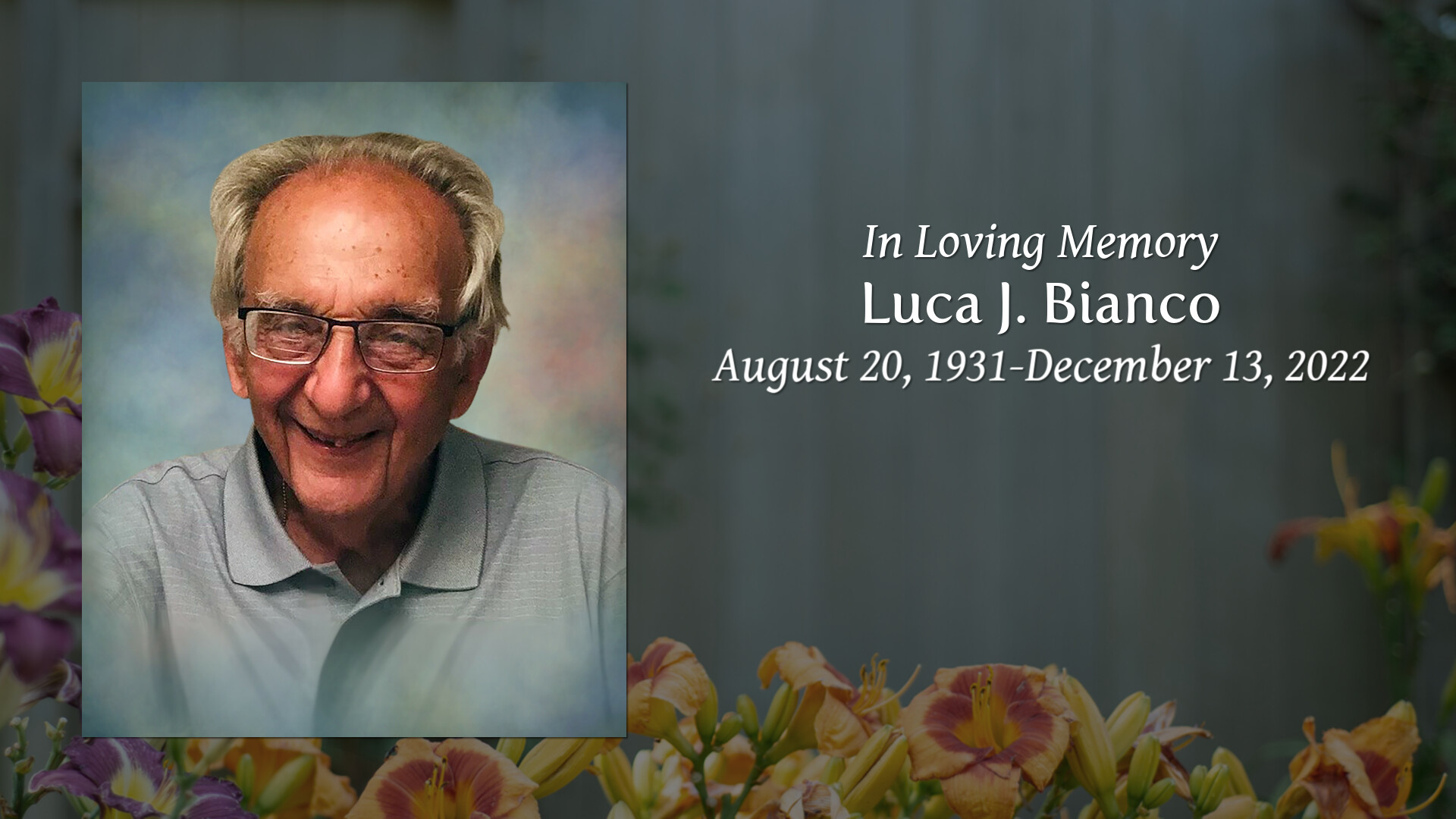 Luca J. Bianco - Tribute Video