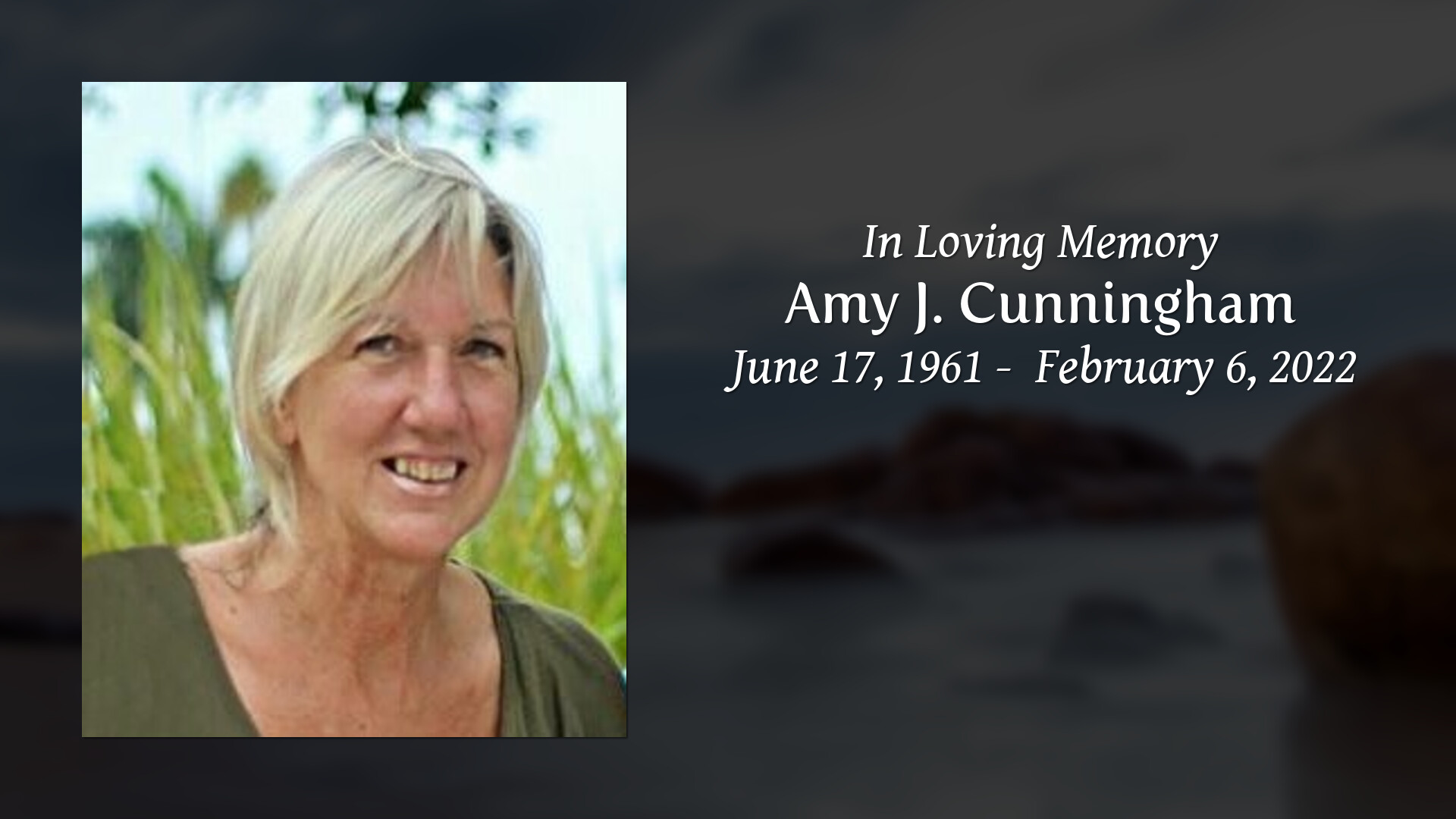 Amy J. Cunningham - Tribute Video