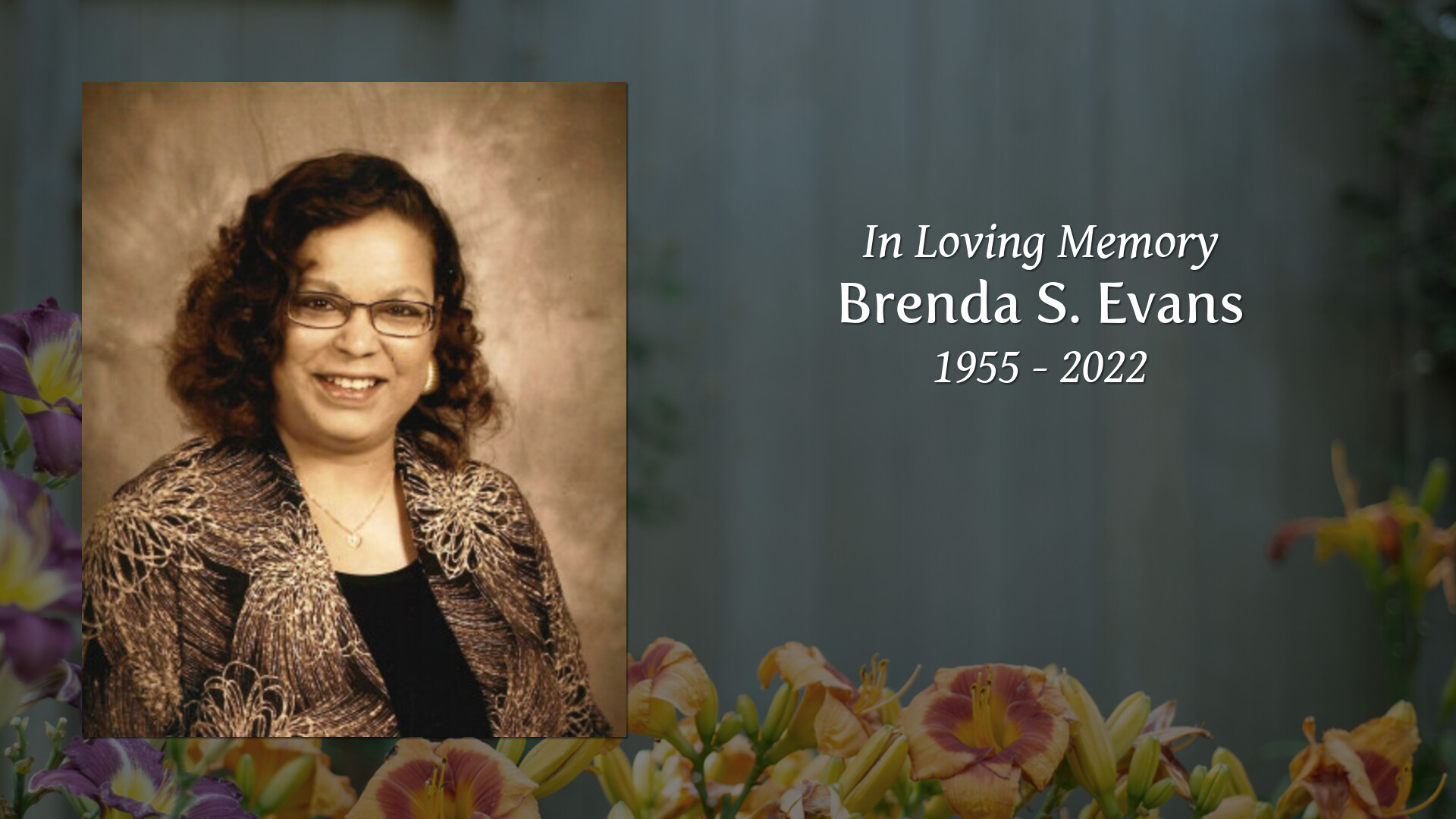 Brenda S. Evans - Tribute Video