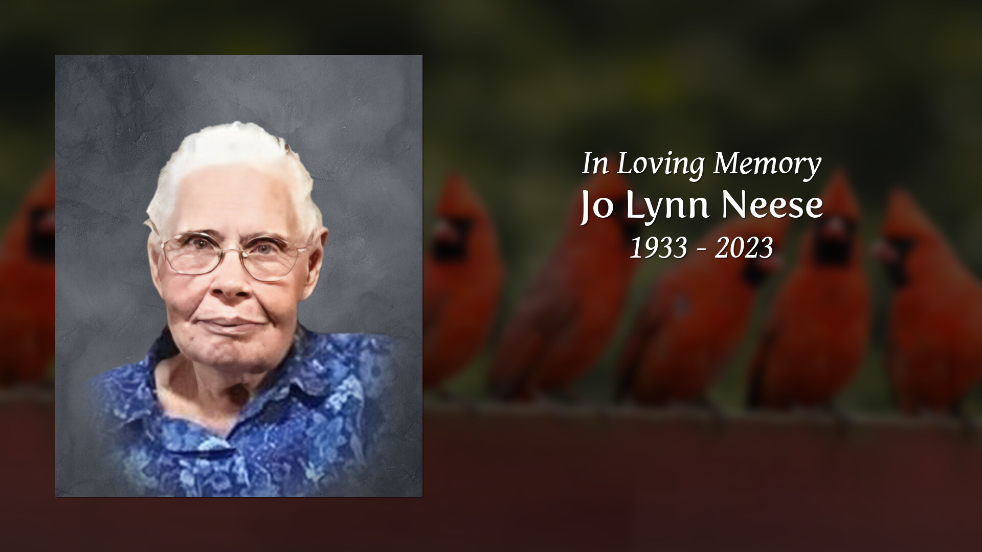 Jo Lynn Neese - Tribute Video