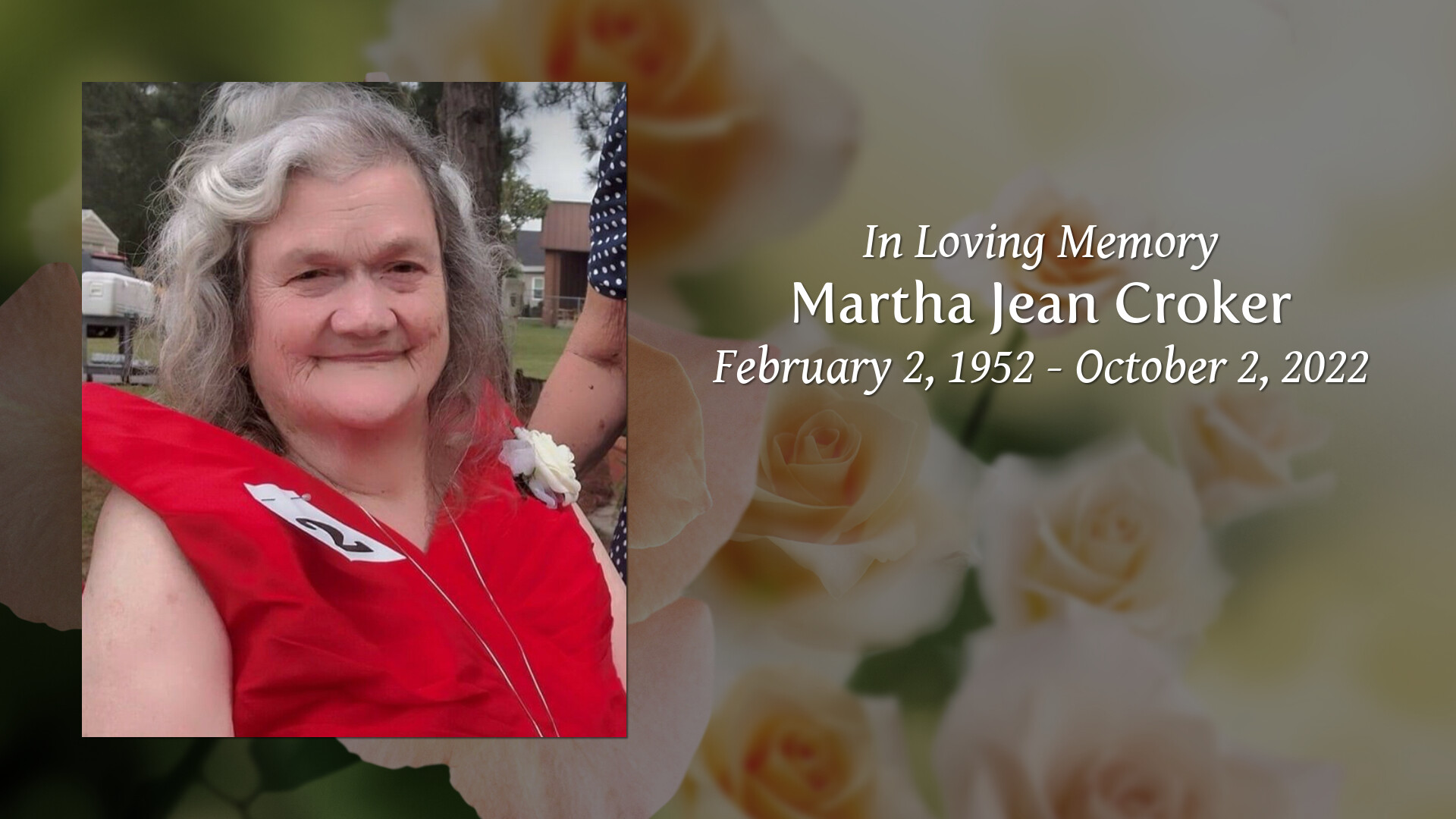 Martha Jean Croker - Tribute Video