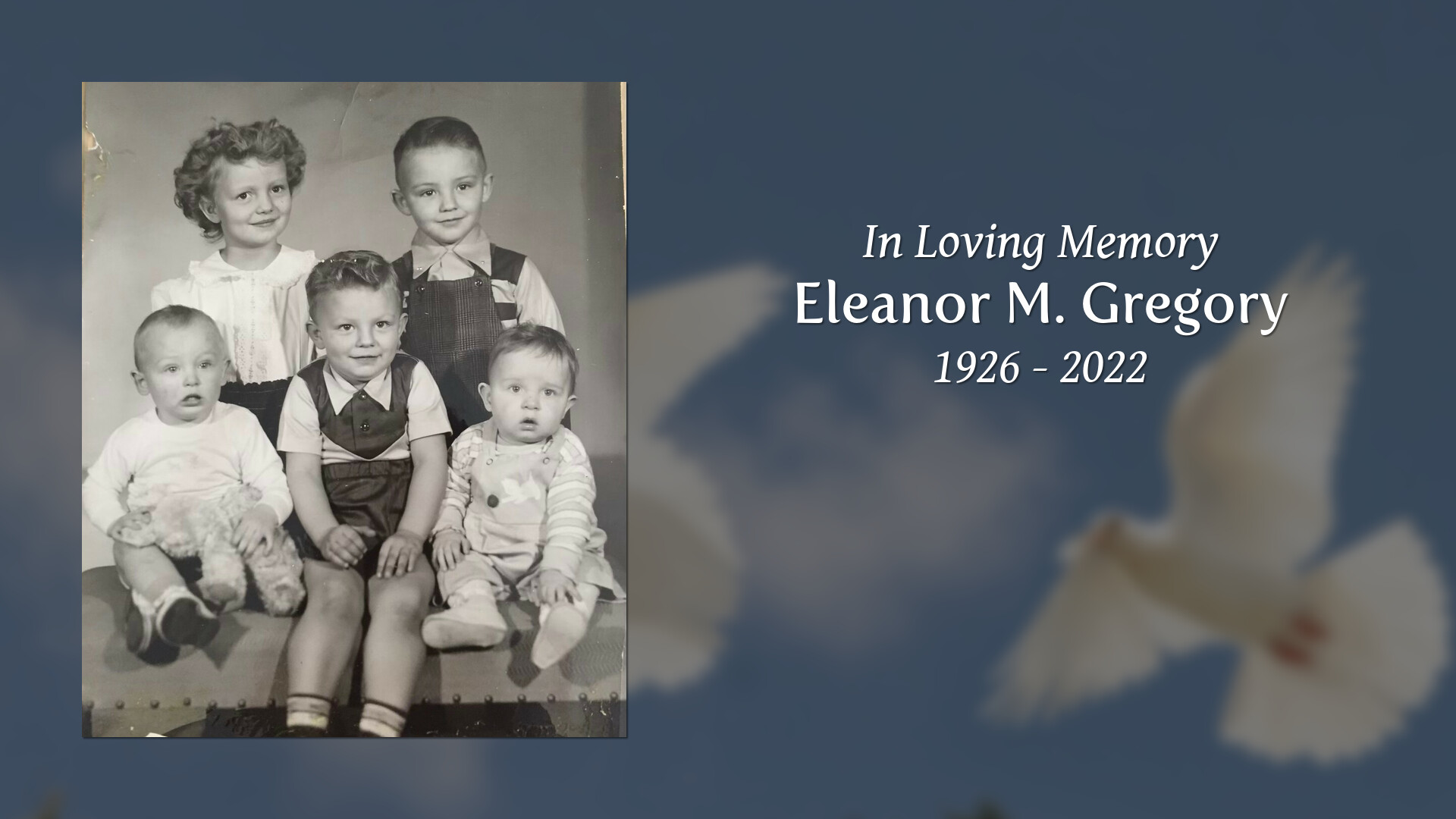 Eleanor M. Gregory - Tribute Video