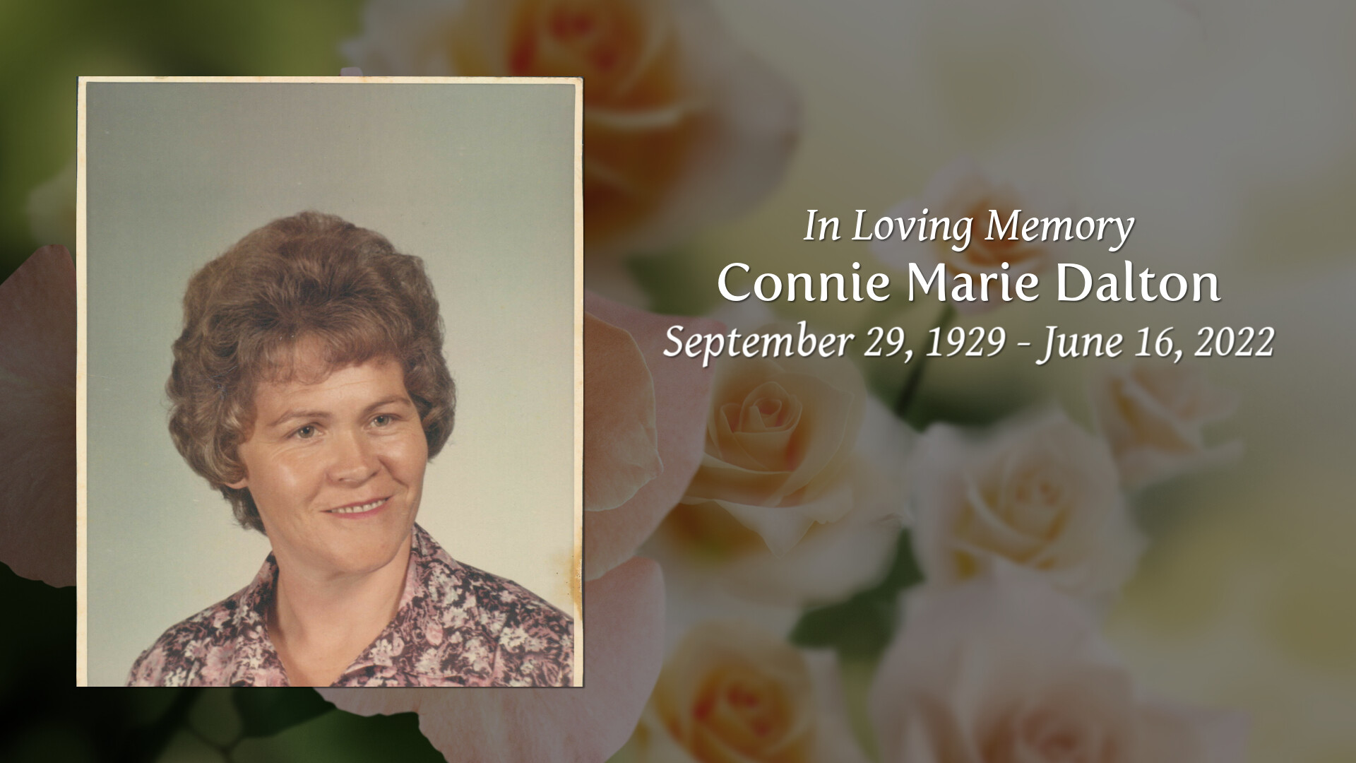 Connie Marie Dalton - Tribute Video