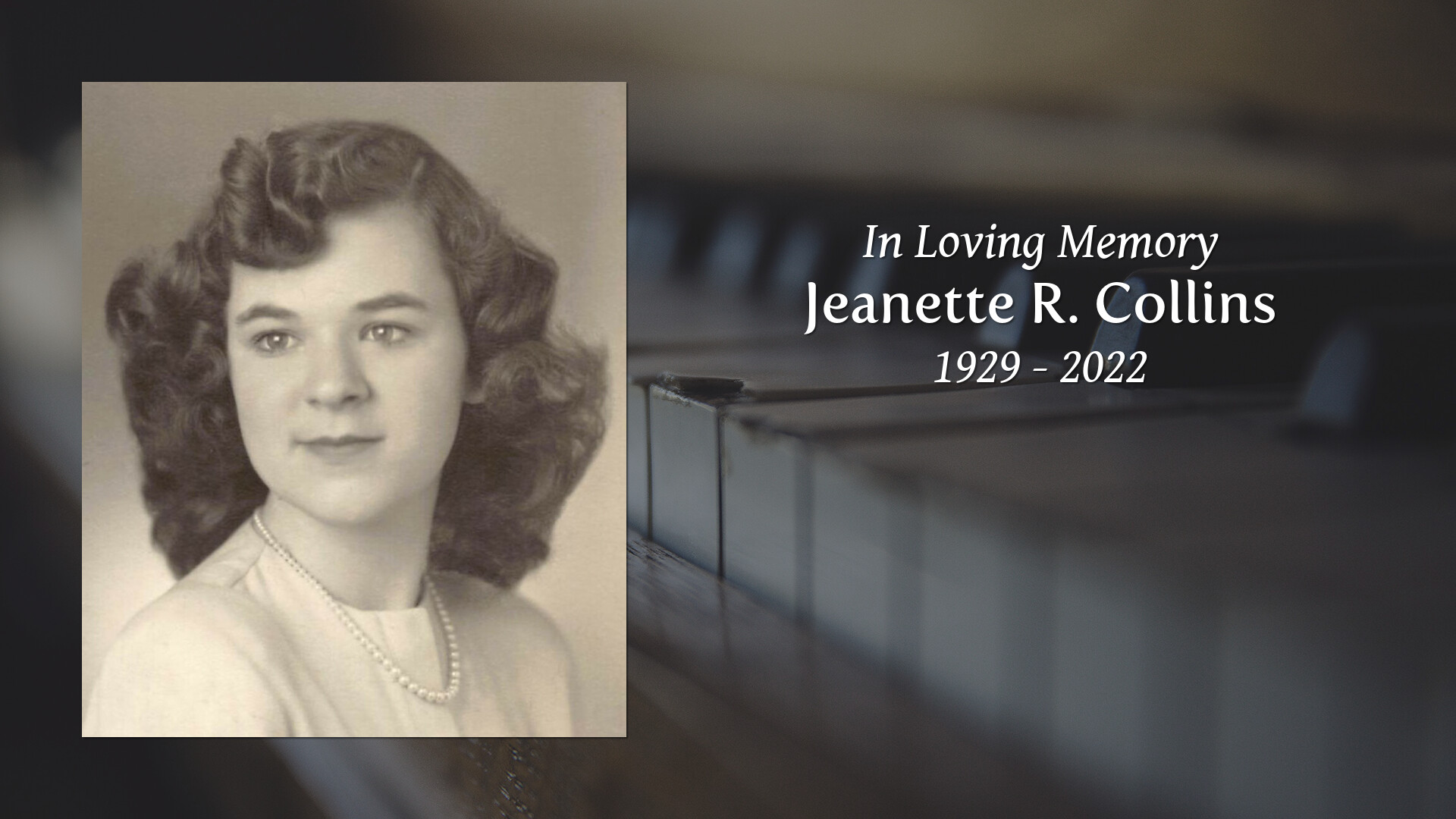 Jeanette R. Collins - Tribute Video