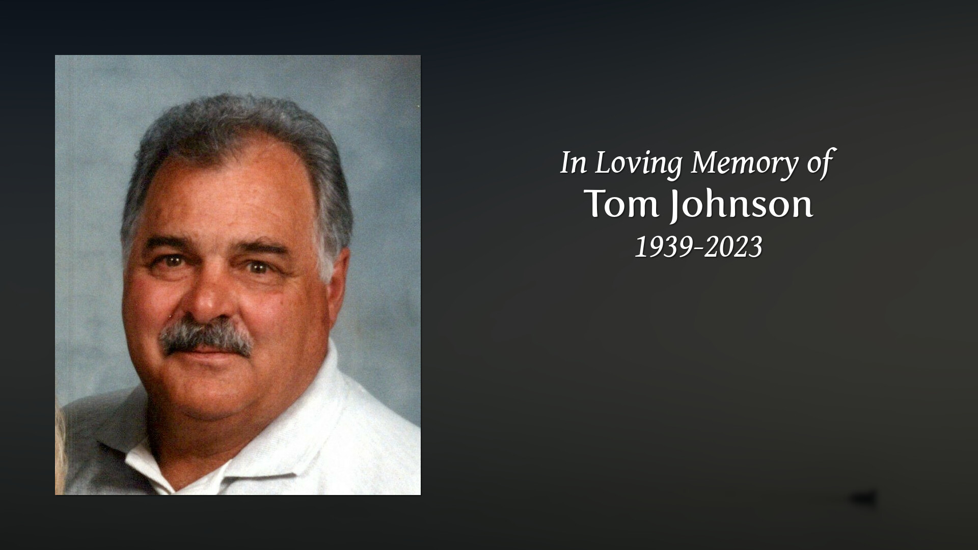 Tom Johnson - Tribute Video
