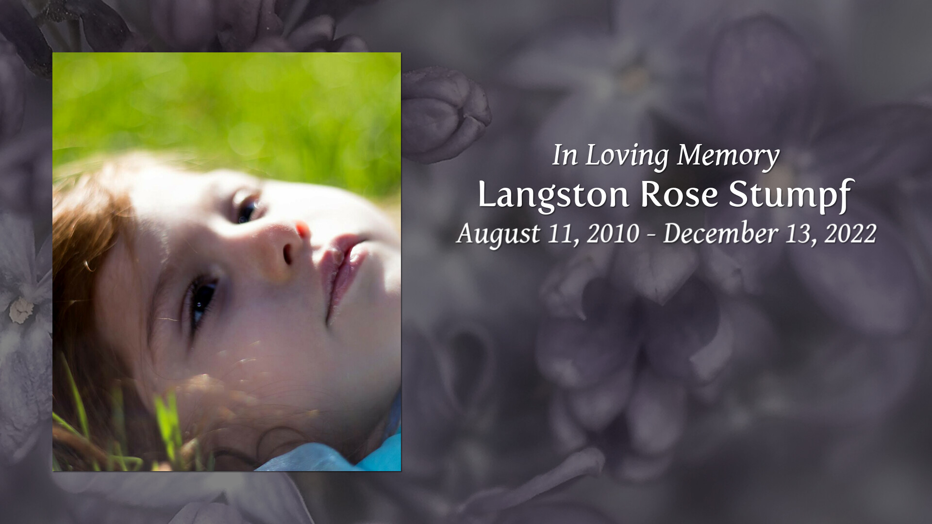 Langston Rose Stumpf - Tribute Video