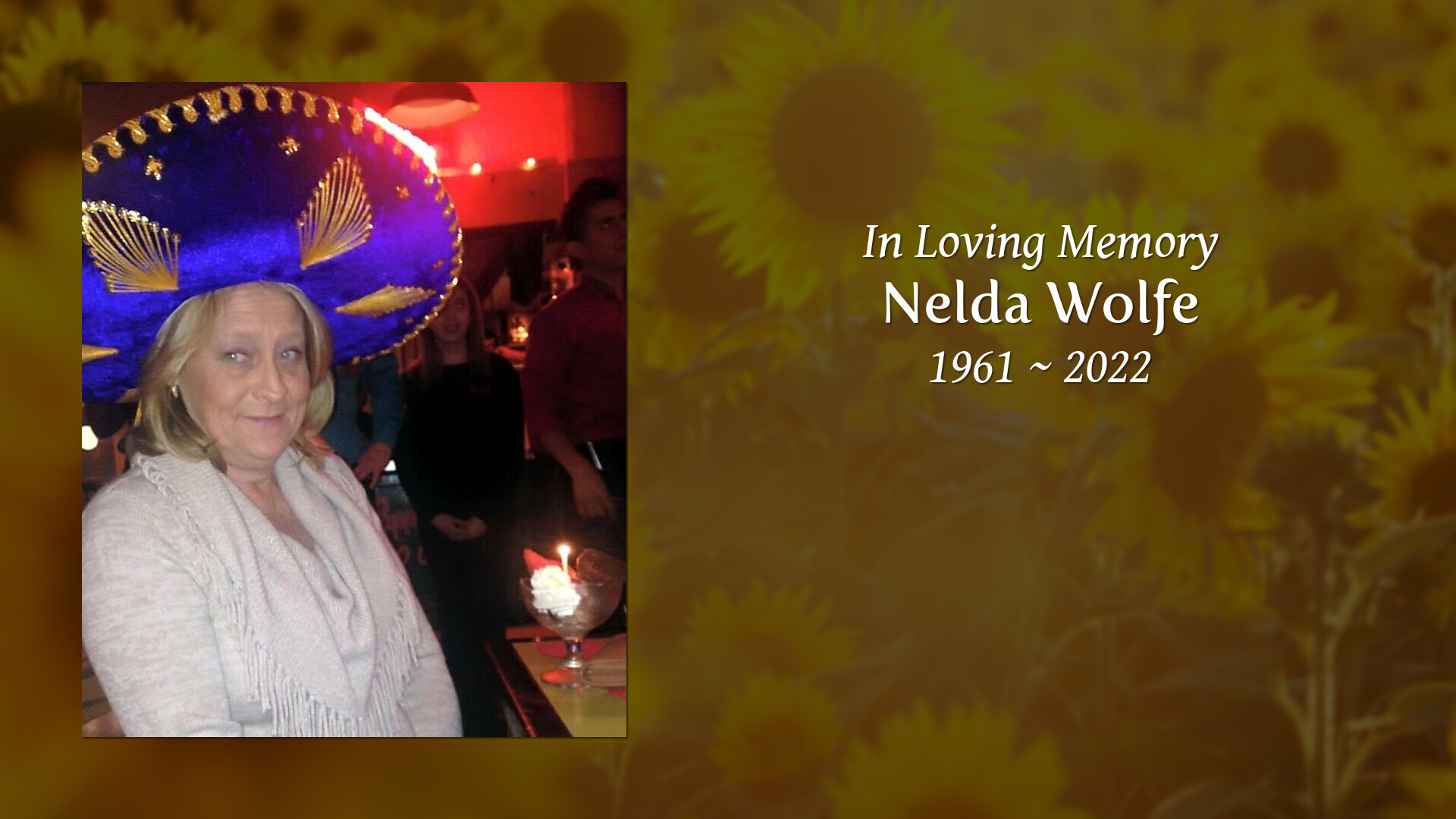 Nelda Wolfe - Tribute Video