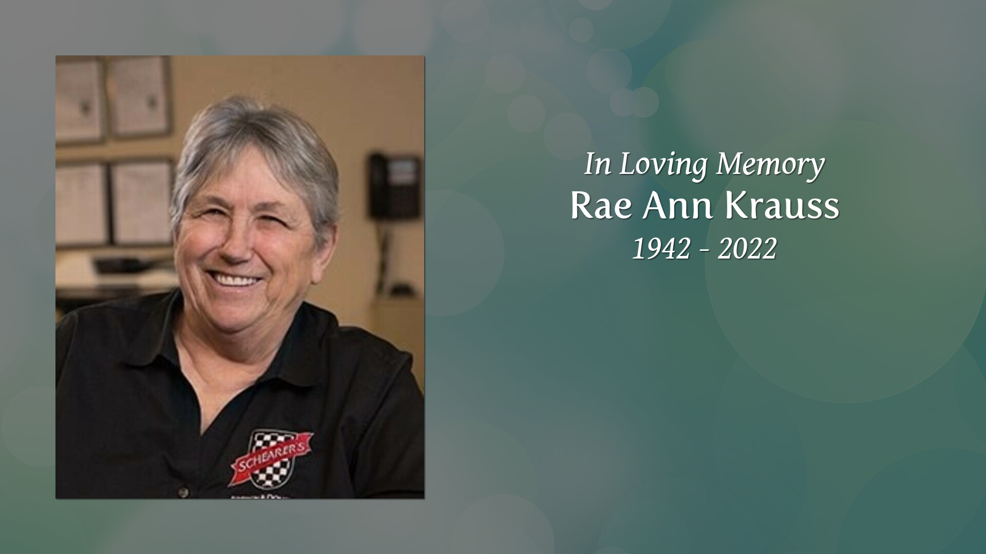 Rae Ann Krauss - Tribute Video