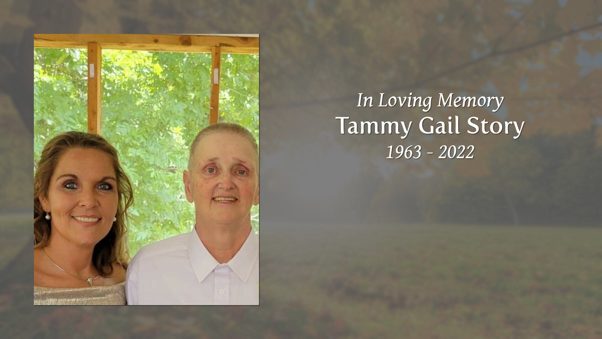 Tammy Gail Story - Tribute Video