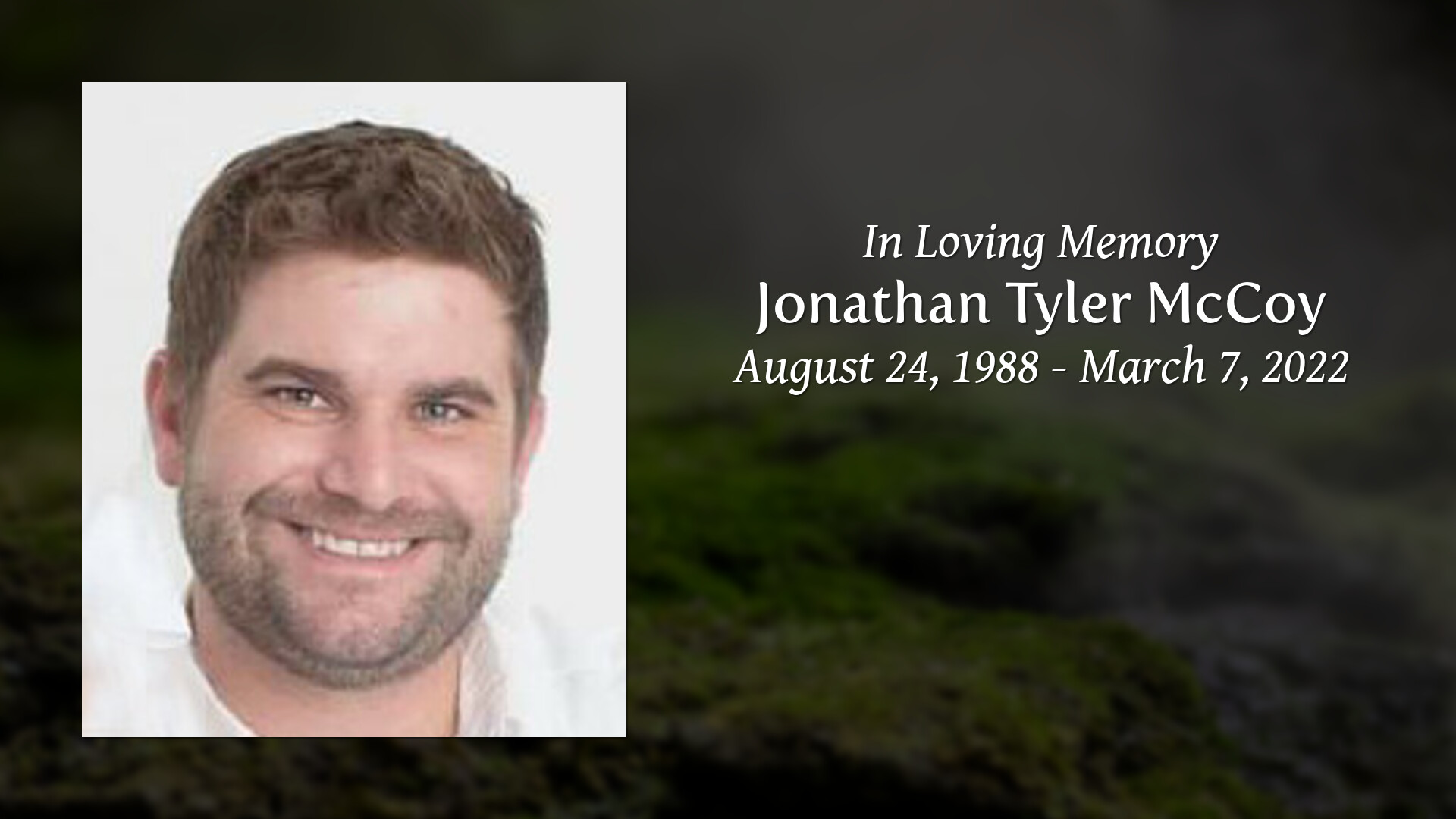 Jonathan Tyler McCoy - Tribute Video