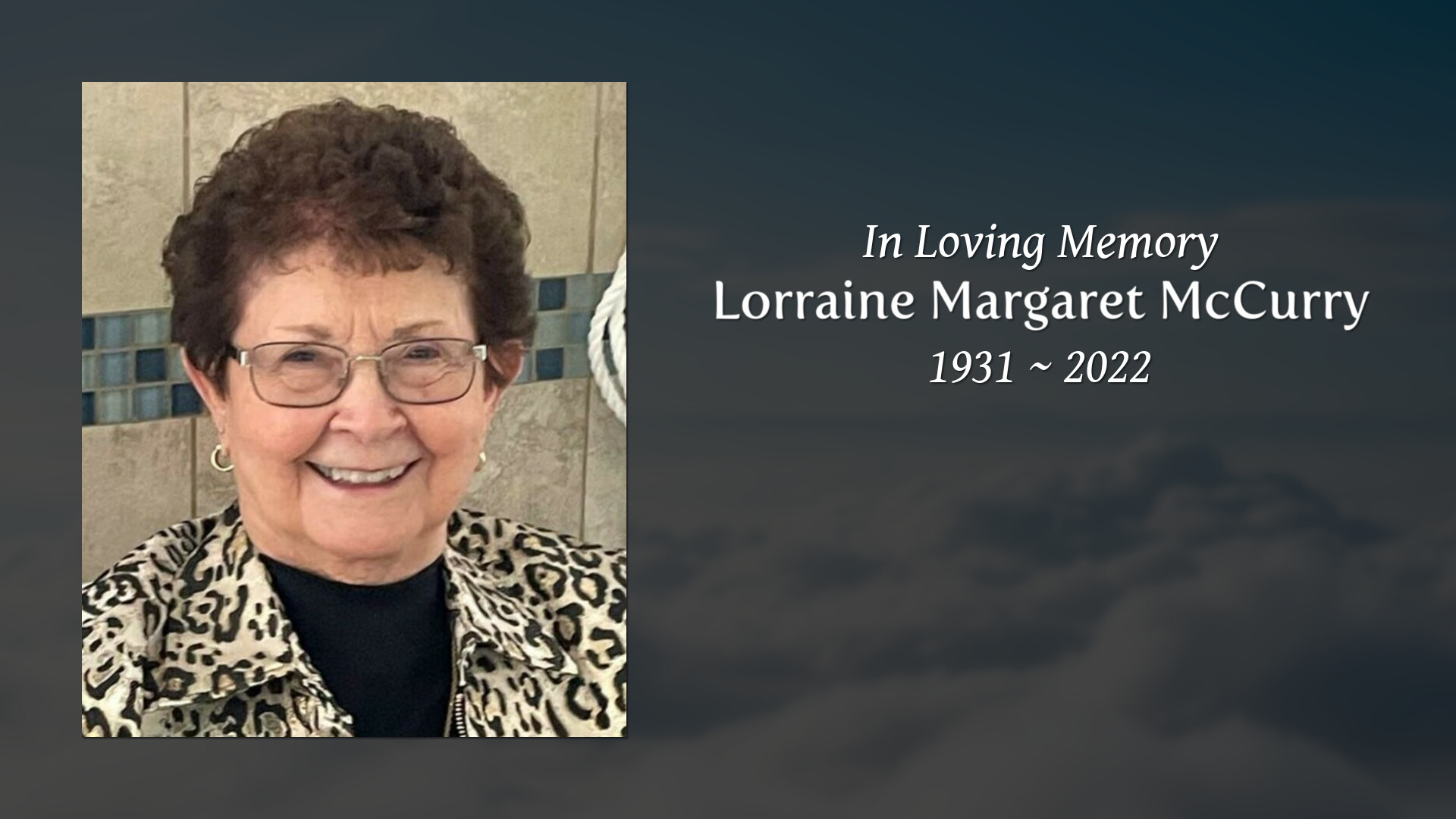 Lorraine Margaret McCurry - Tribute Video