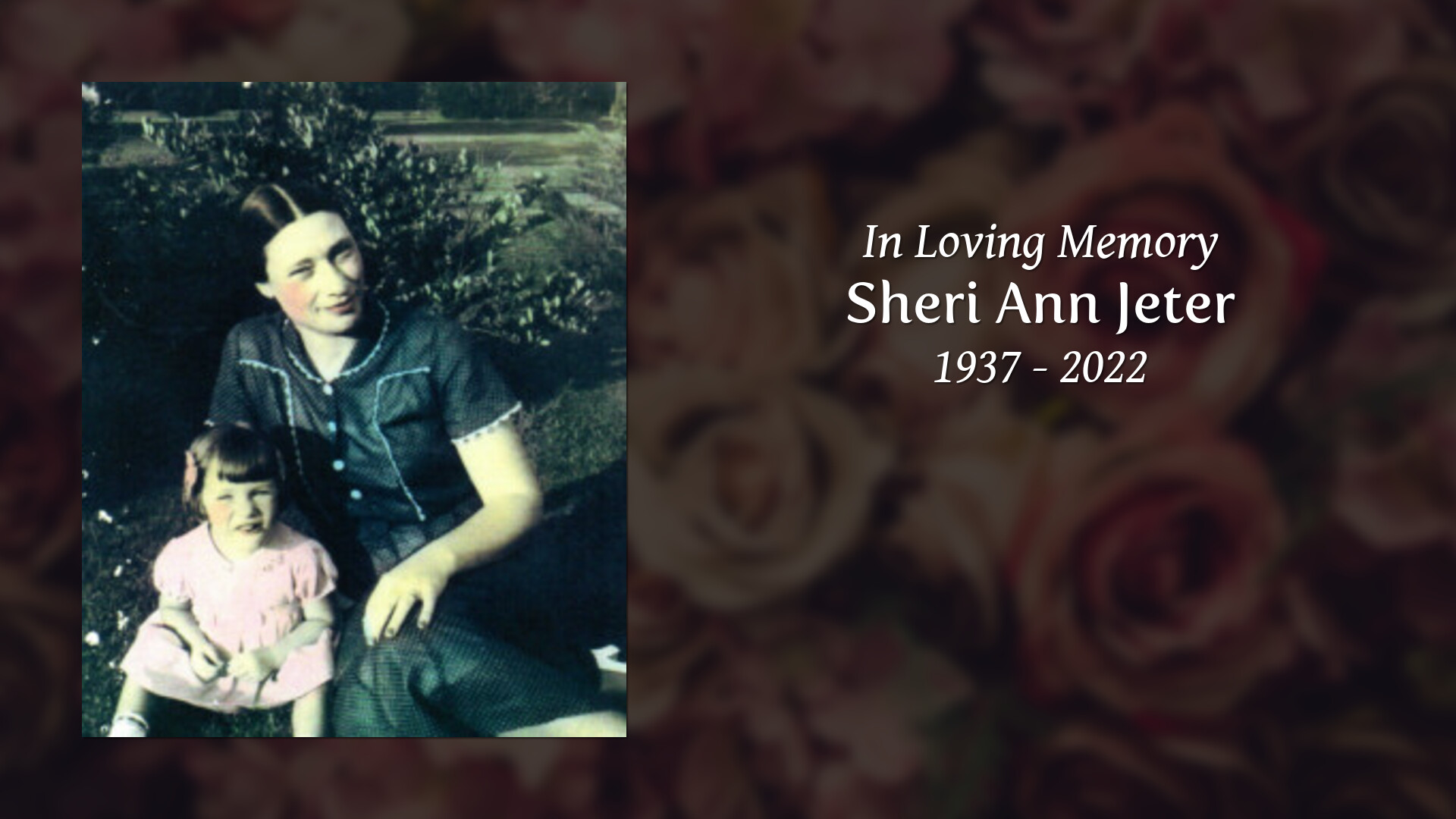 Sheri Ann Jeter - Tribute Video