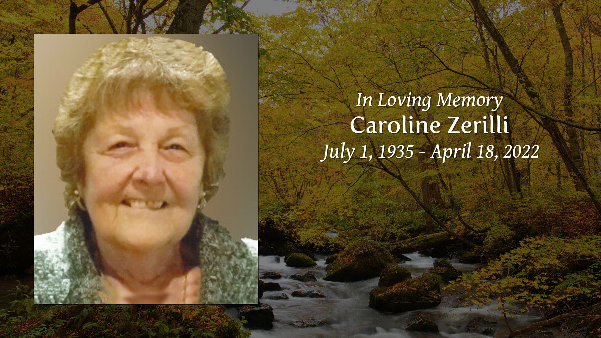 Caroline Zerilli - Tribute Video