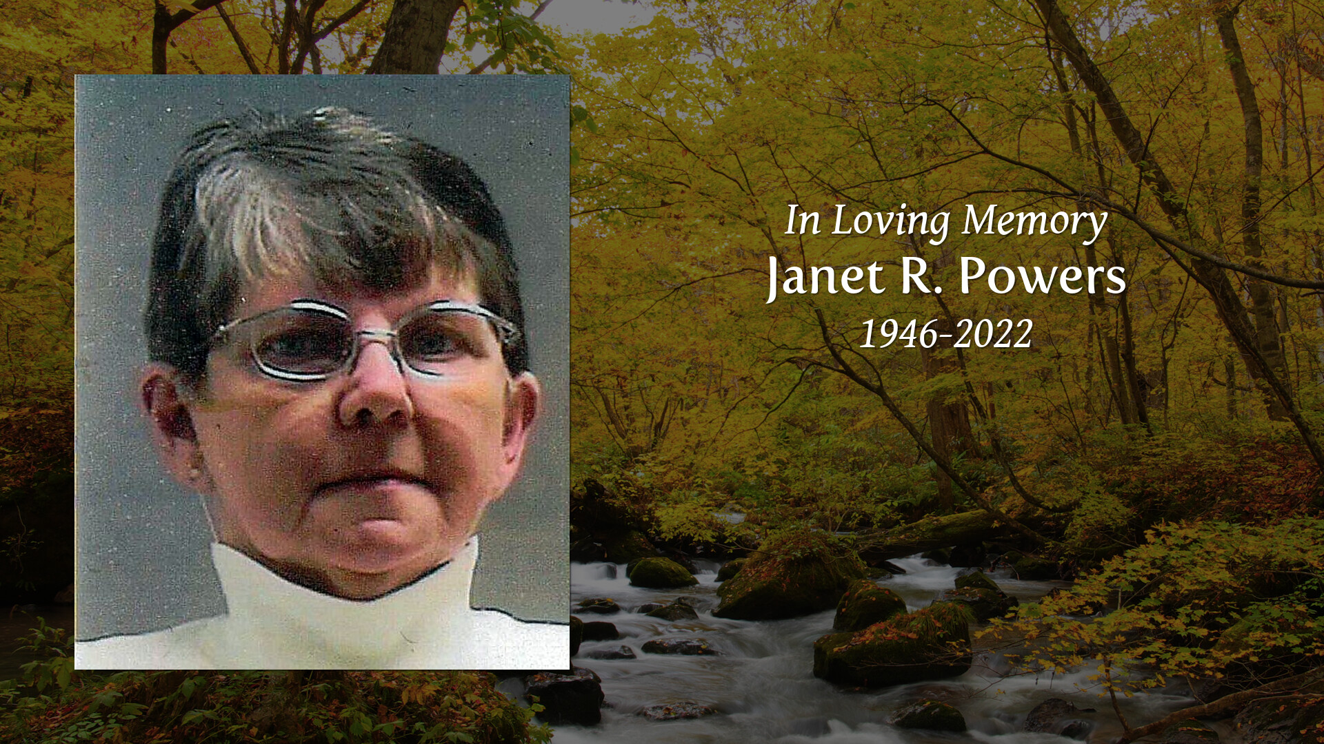 Janet R. Powers - Tribute Video