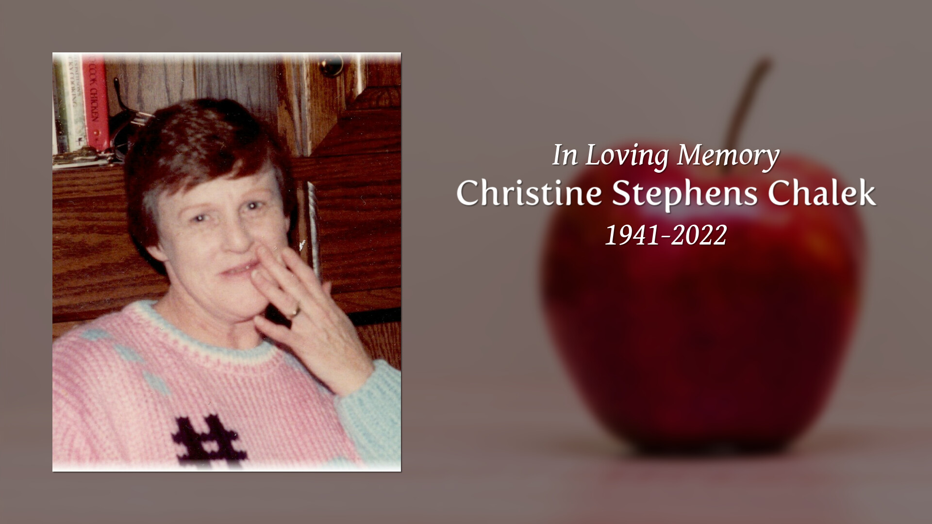 Christine Stephens Chalek - Tribute Video